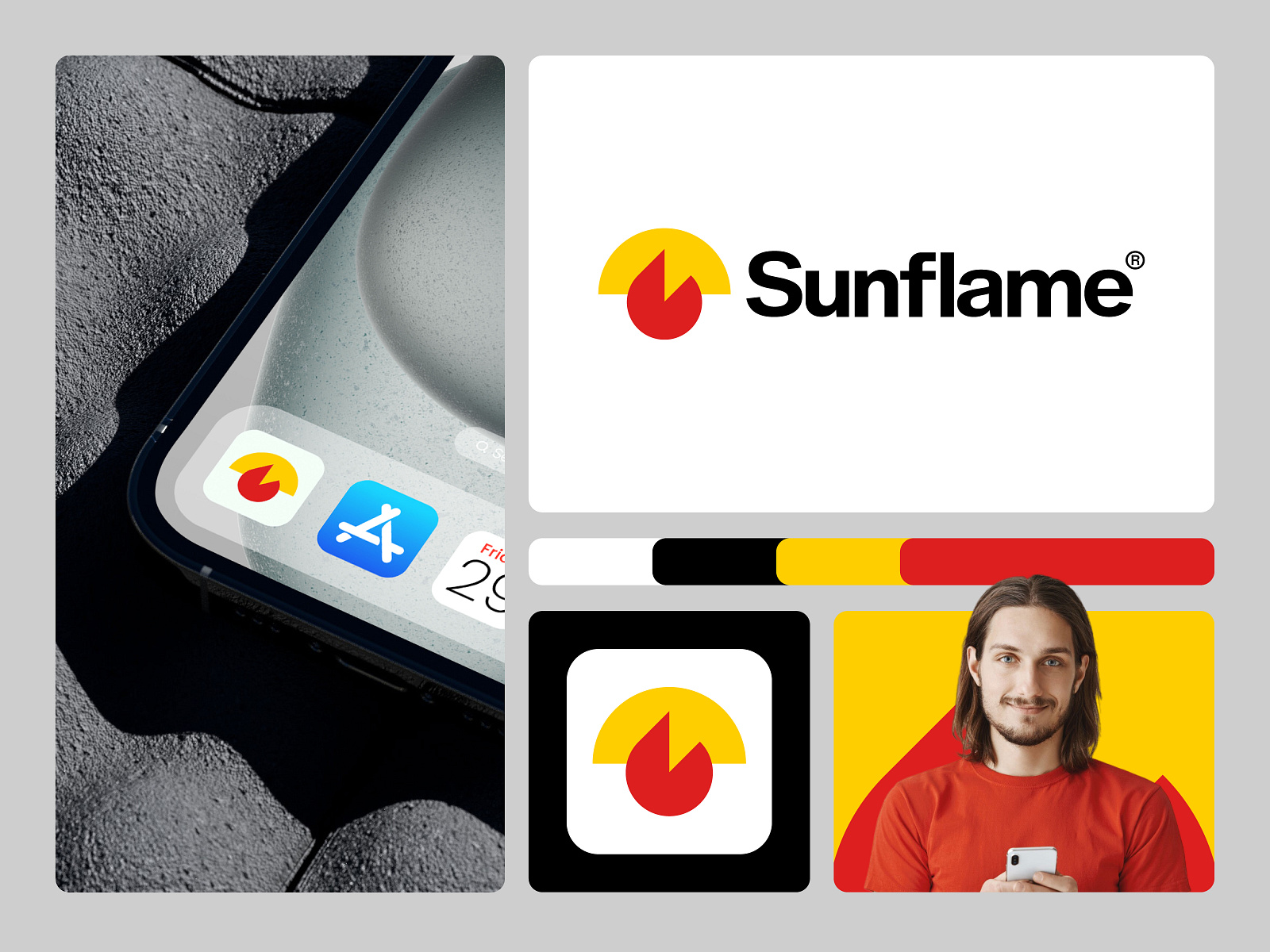 Sunflame | Sun + Flame Logo Design, Brand Identity, Branding by Habib ...