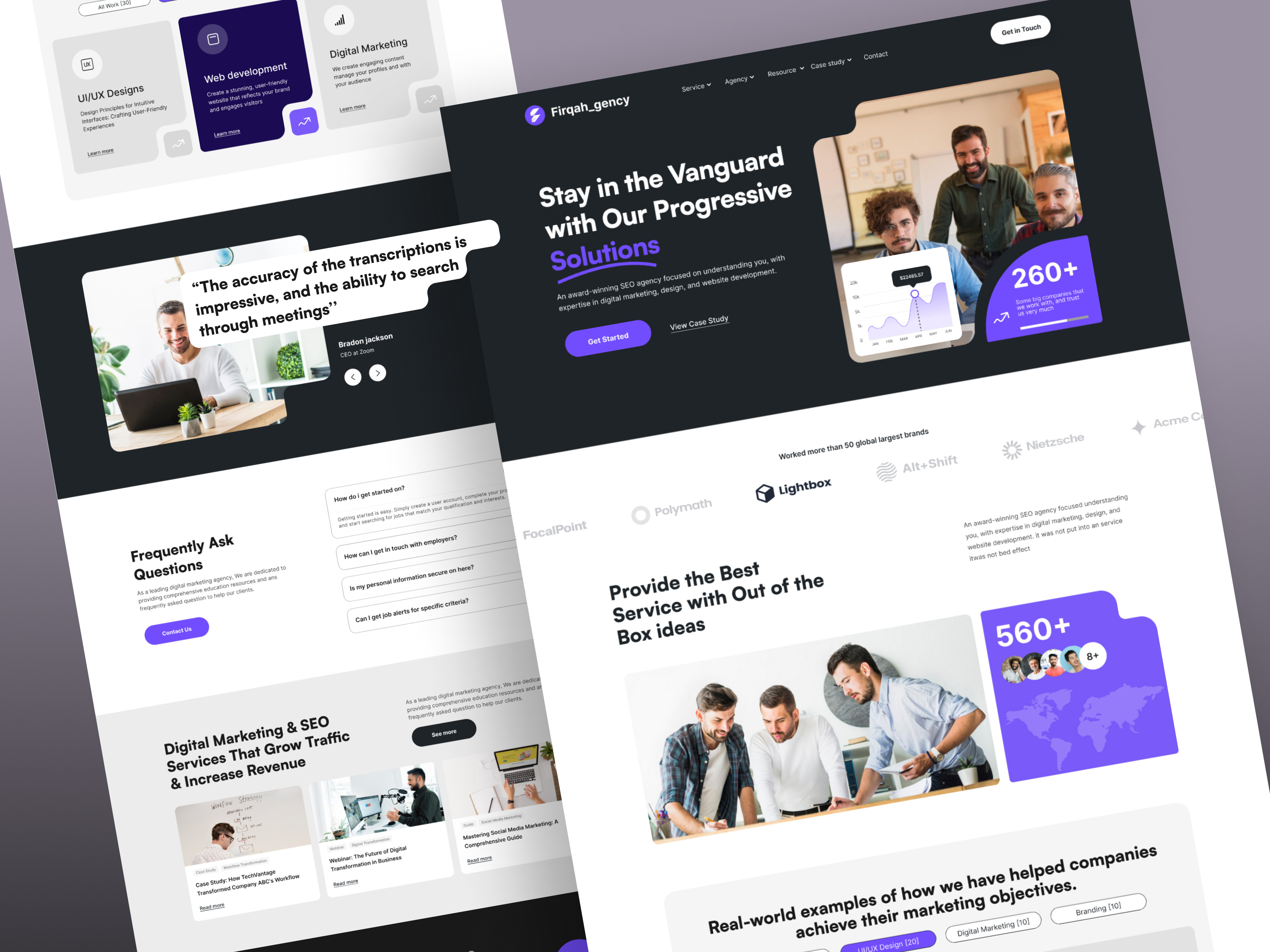 Firqah Agency Landing page by Md Forhad Alam for Firqah Lab-UX UI | Web Design | Web & Mobile ...