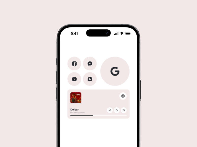Music App Widget By Parsisign On Dribbble