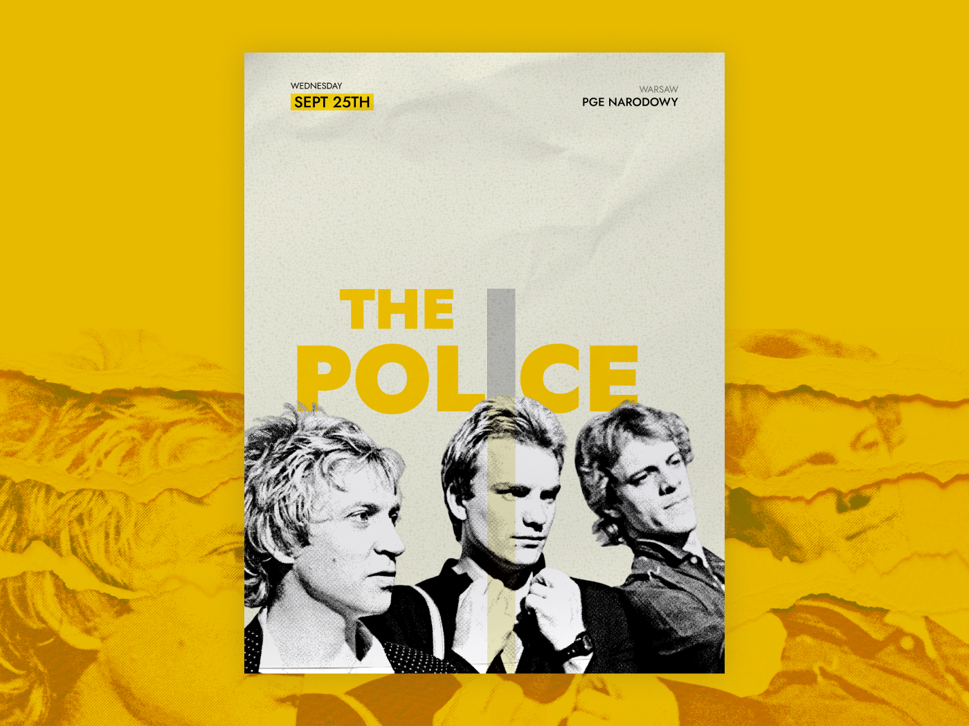 Poster 'The Police' by Tatsiana Sakalova on Dribbble