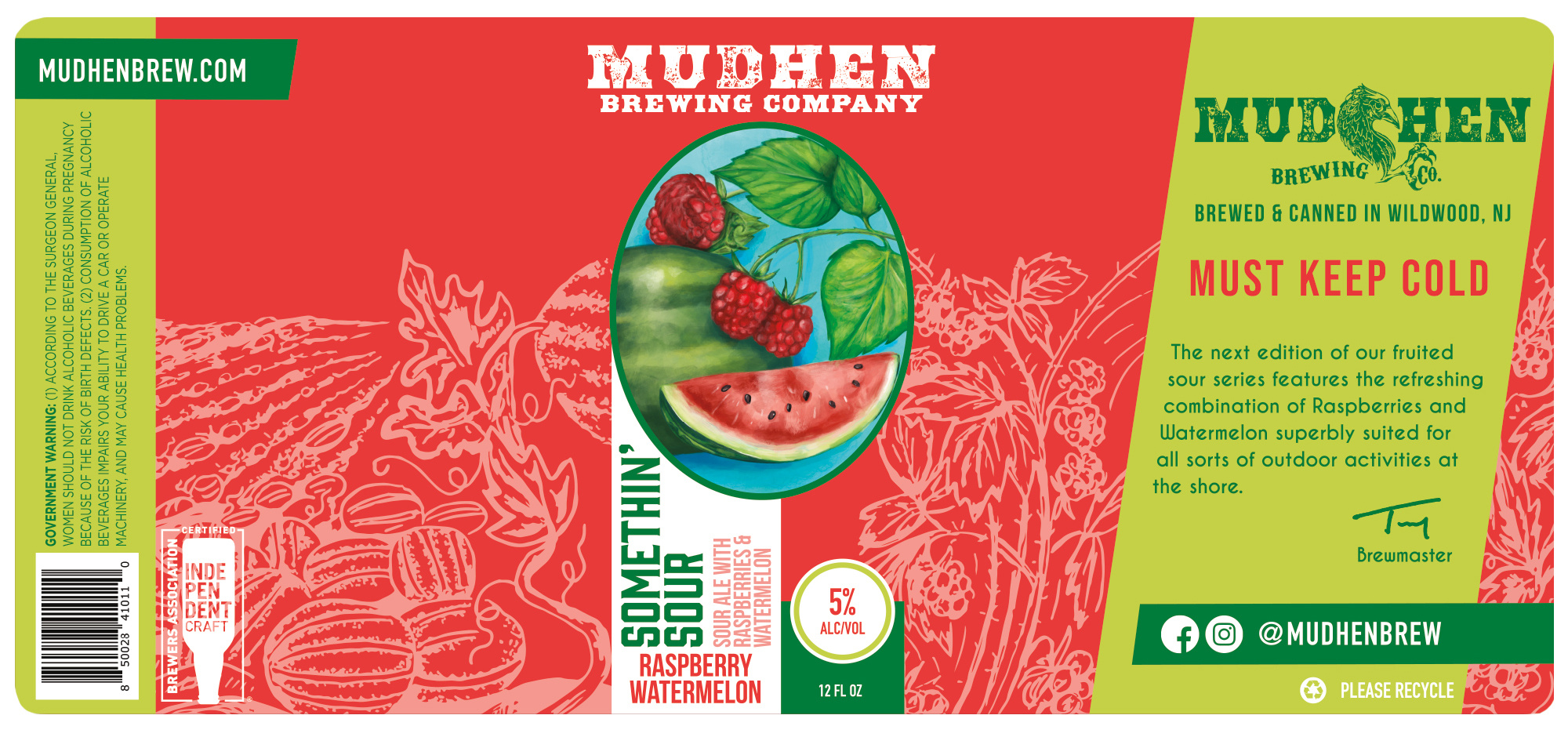 Somethin' Sour Raspberry Watermelon Label Design by Jen Borror | Hoot ...