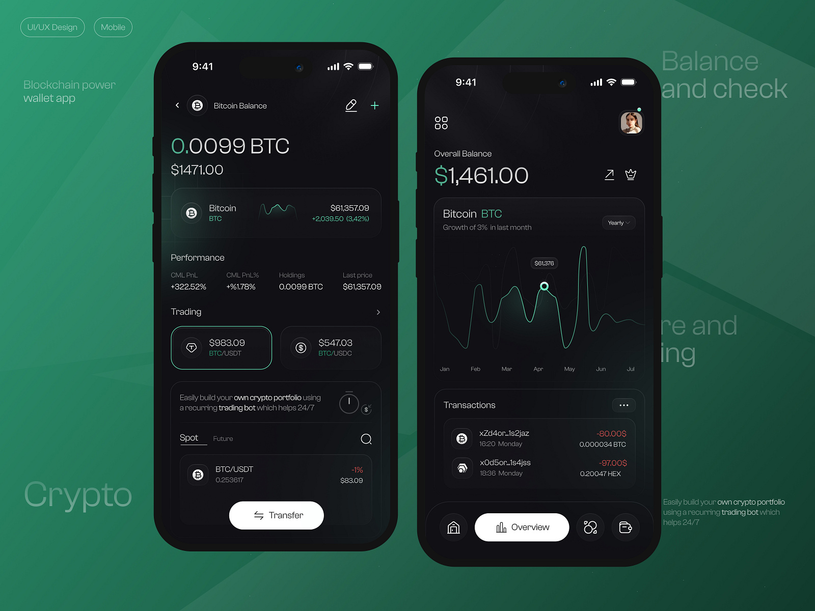 Crypto Wallet Mobile App by Awsmd on Dribbble