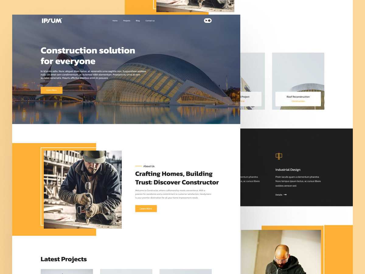 Construction Portfolio designs, themes, templates and downloadable ...