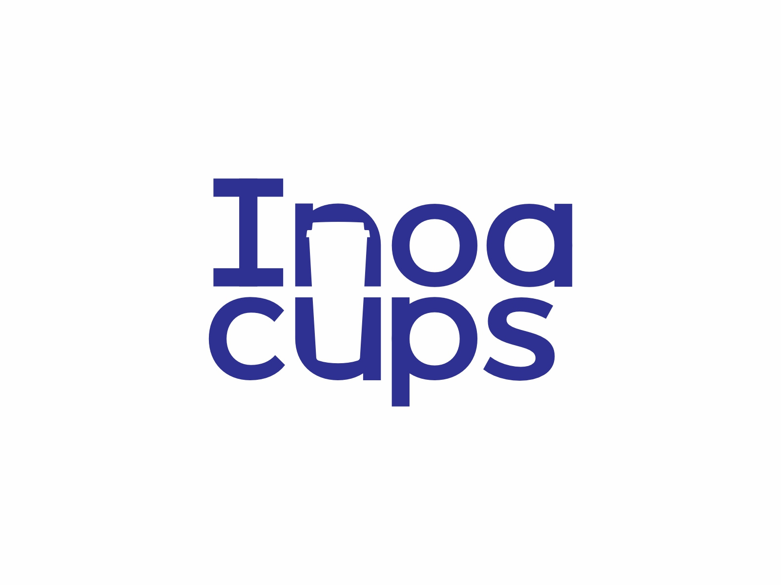 Innovative, eco-friendly, smart cups, negative space logo design by ...