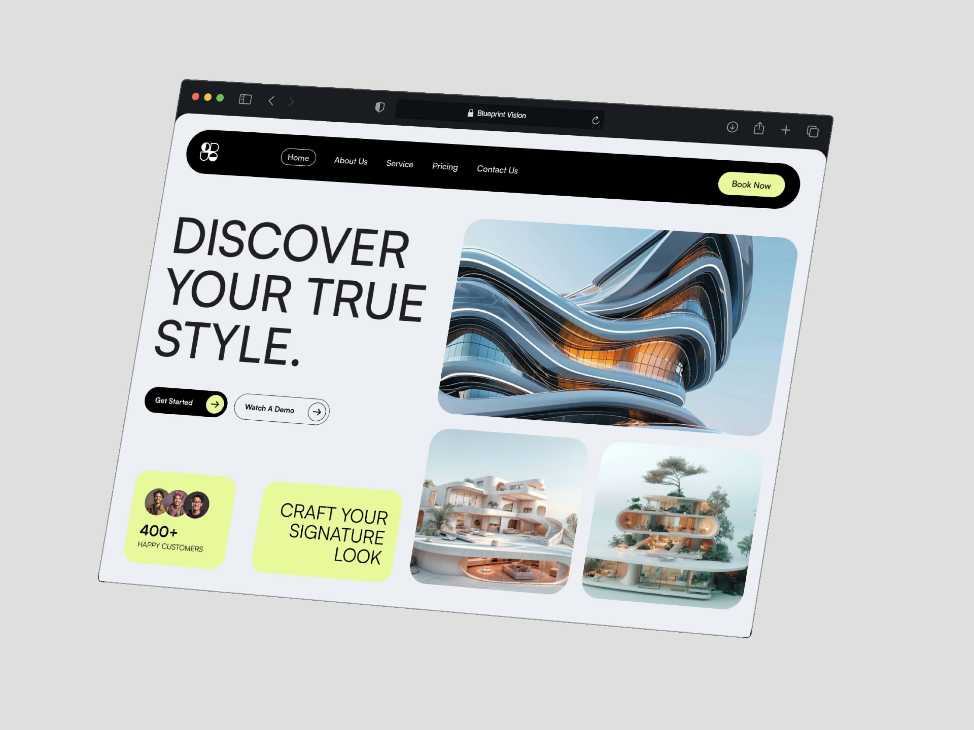 Blueprint Vision - Architecture Hero Exploration by Muhammad Noval for ...