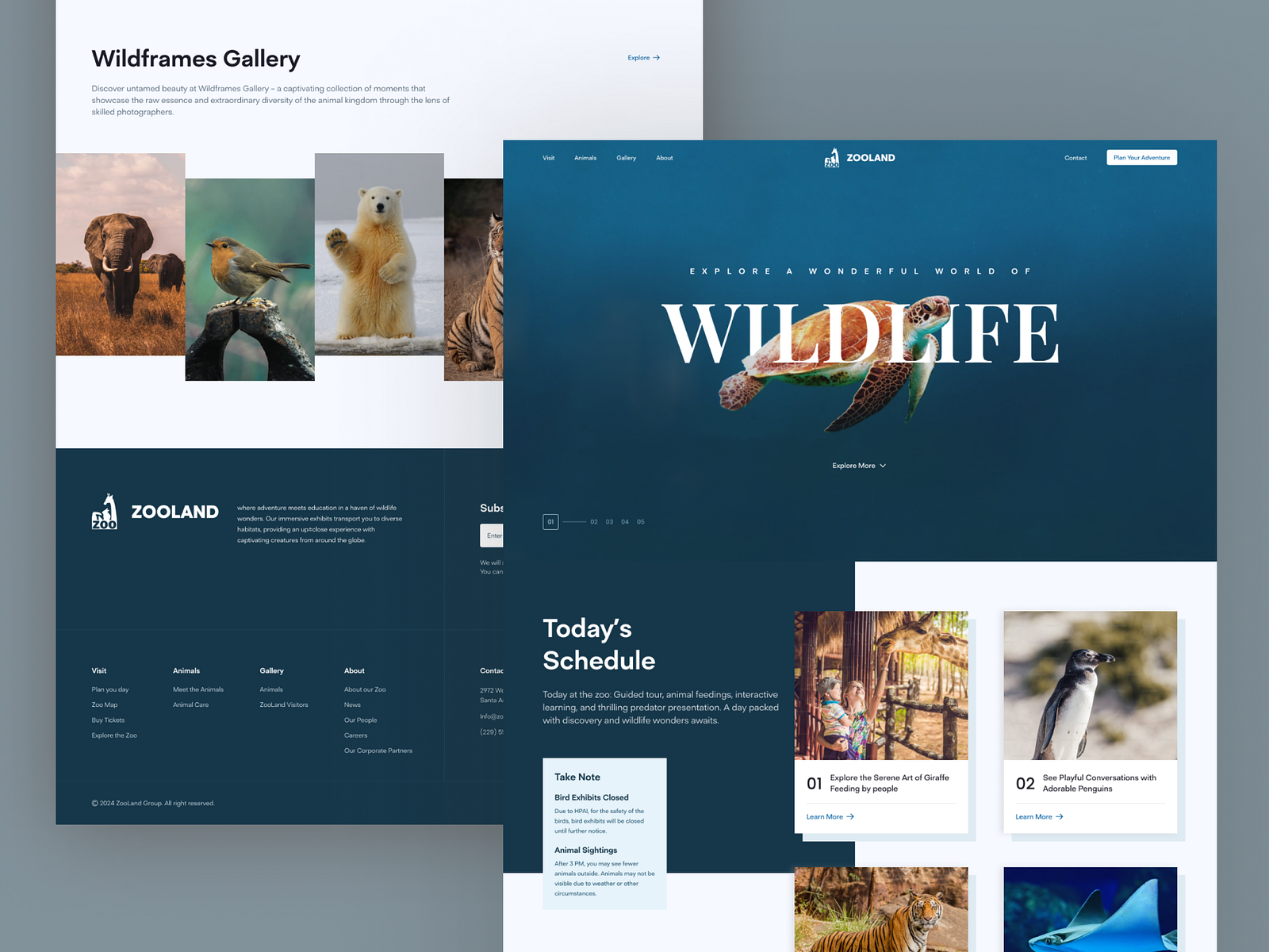 Zooland - Zoo Web Design by Yash Rokad on Dribbble