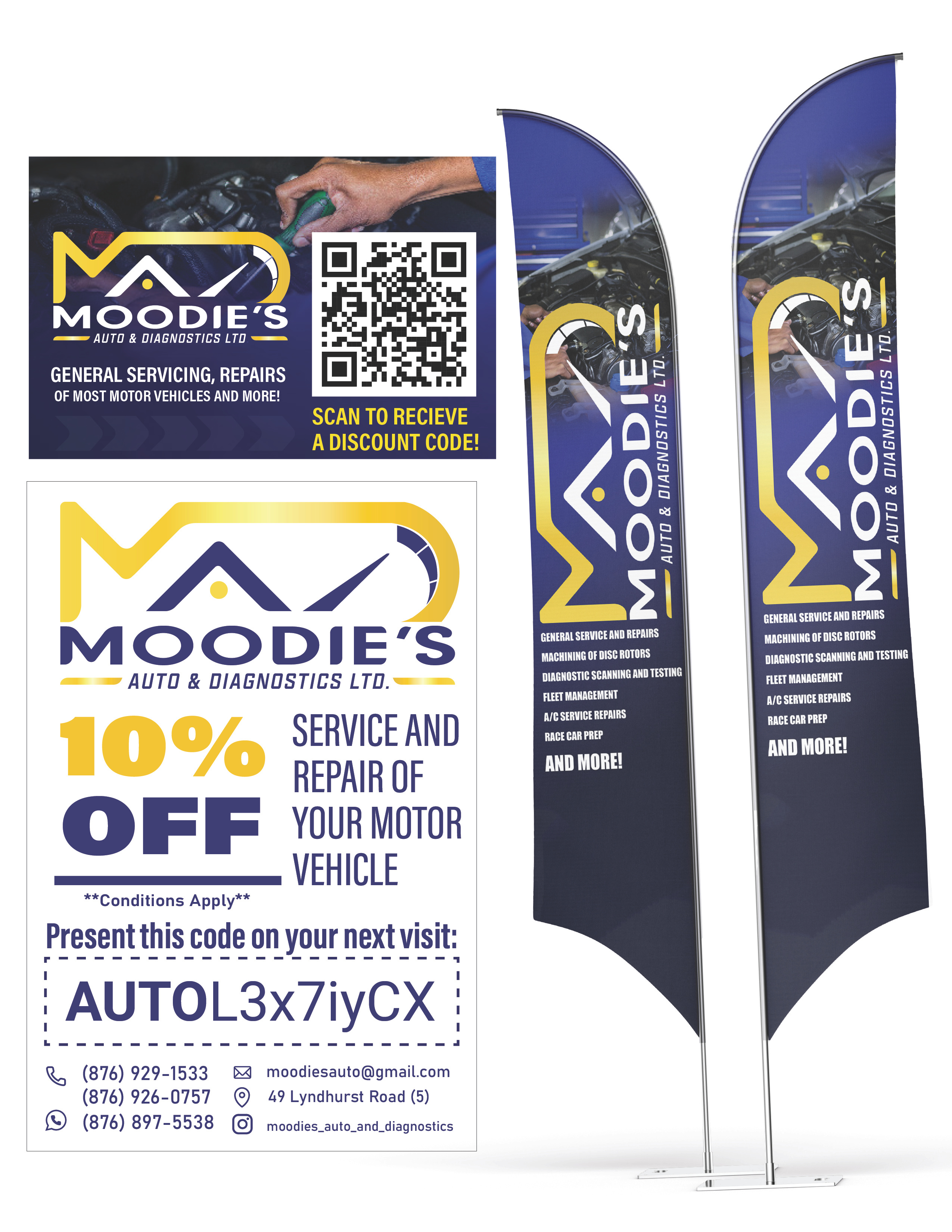 Logo/ Branding (Moodie's Auto and Diagnostics) by Alicia Smith on Dribbble