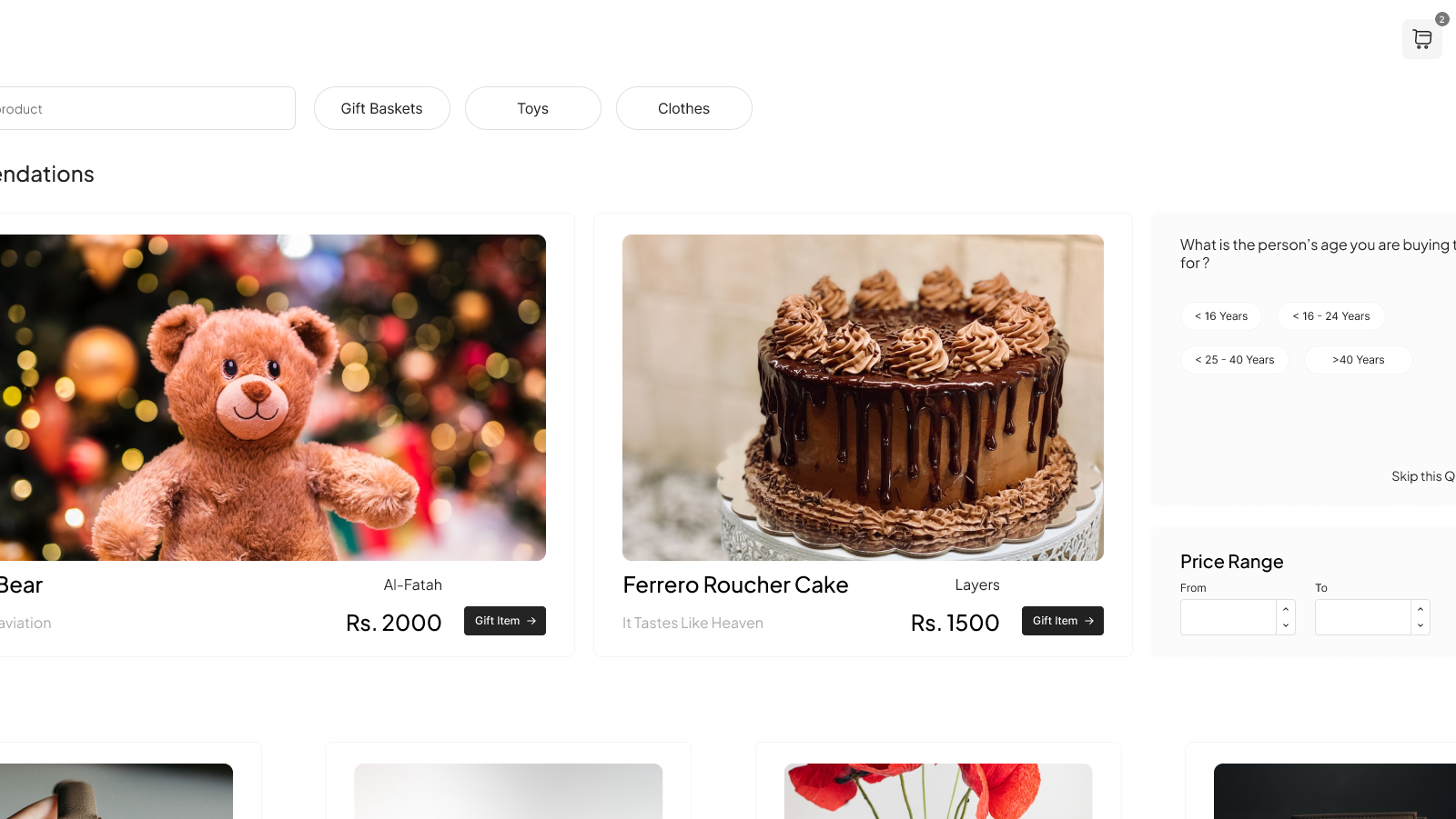 IGiftit - AI based Ecommerce Gifting Website by Hadeed Shahid on Dribbble