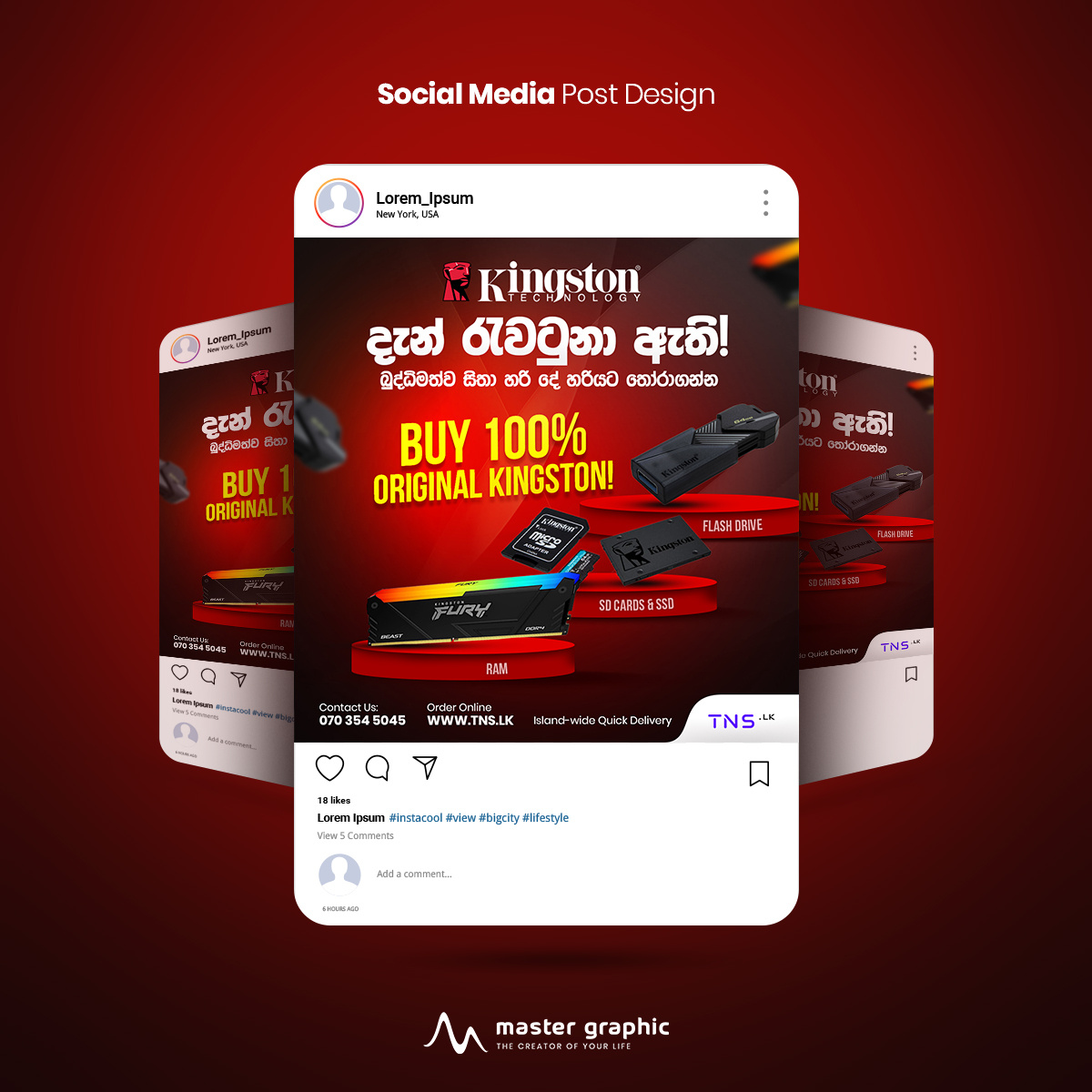 Social Media Post Design For Tech Gadgets by Sachintha Denuwan on Dribbble
