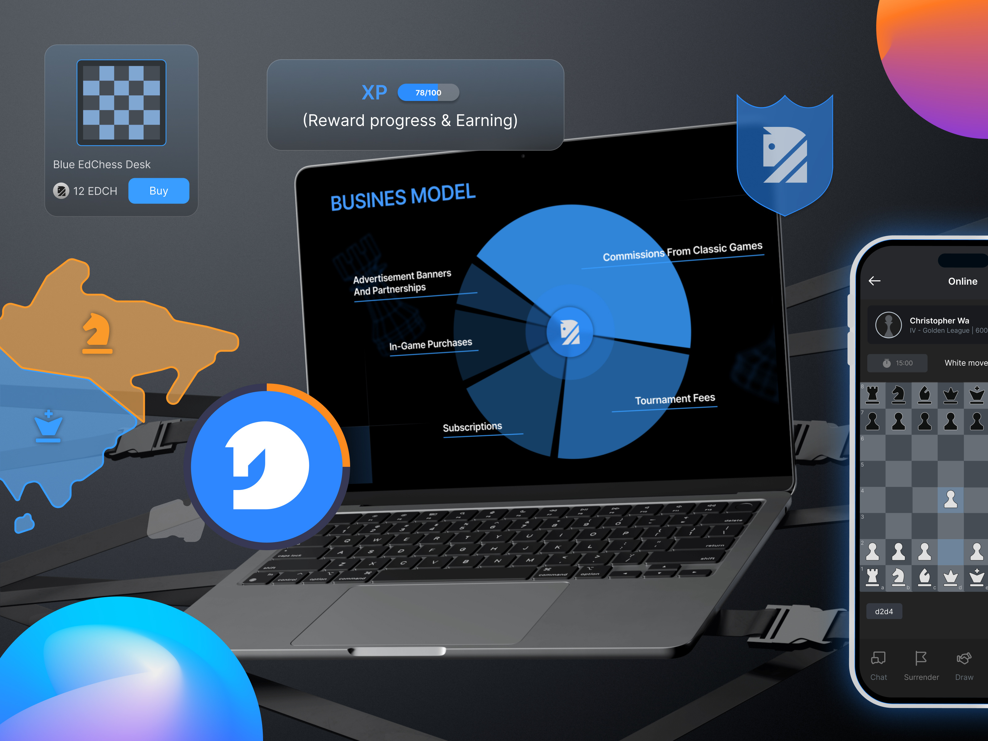 Telegram Mini App UI/UX New Design EdChess by vino_costa for Roobinium on Dribbble