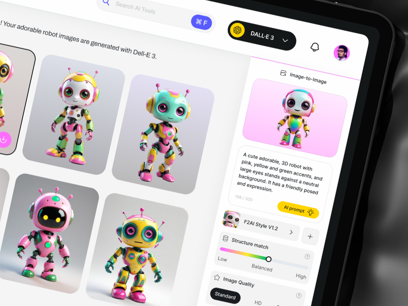 White label AI image generator ui by Neel litoriya on Dribbble