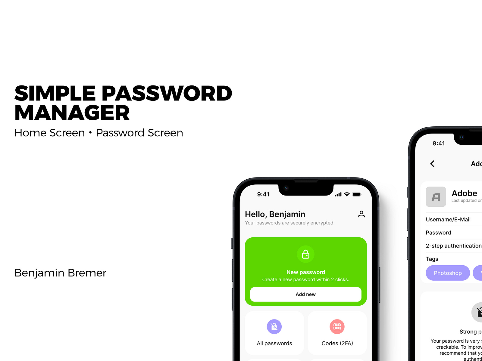 Simple Password Manager by Benjamin on Dribbble Simple Password Manager by Benjamin on Dribbble