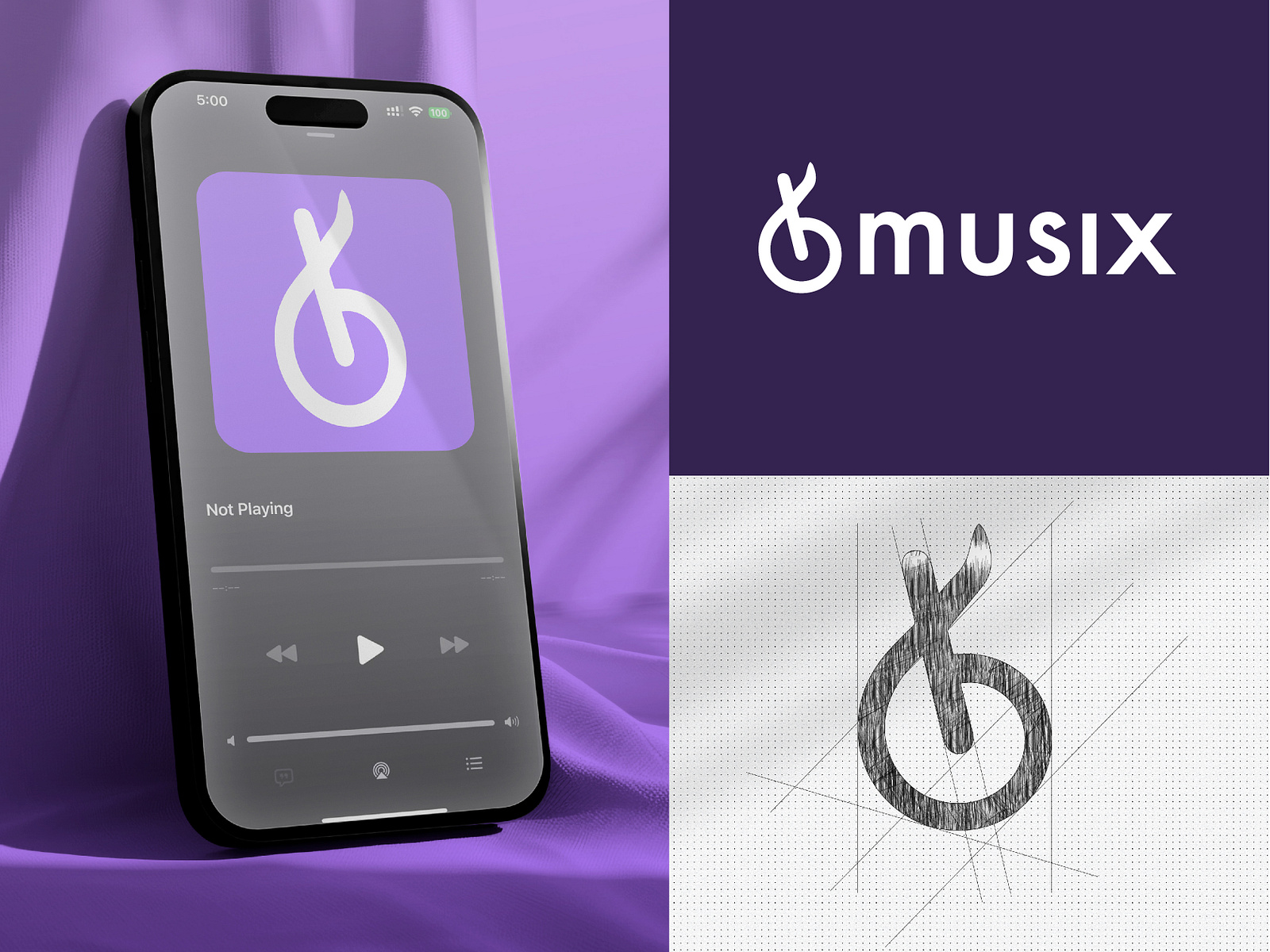 MUSIX Studio Lettermark Brandmark Logo Design by Mohammad Ibrahim for ...