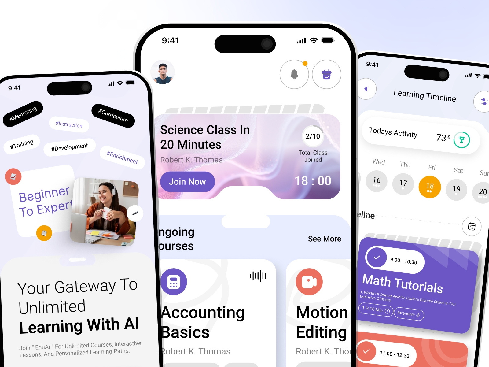 Ai online education app design by lazy kar for LazyInterface UI UX Team ...