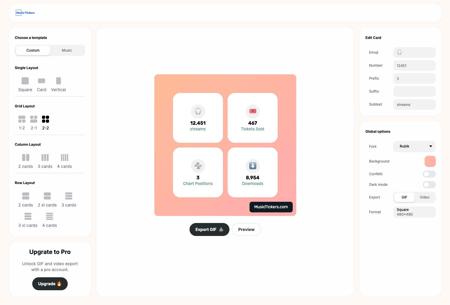 Saas interface for Music Tickers by Pierre Jacquel on Dribbble