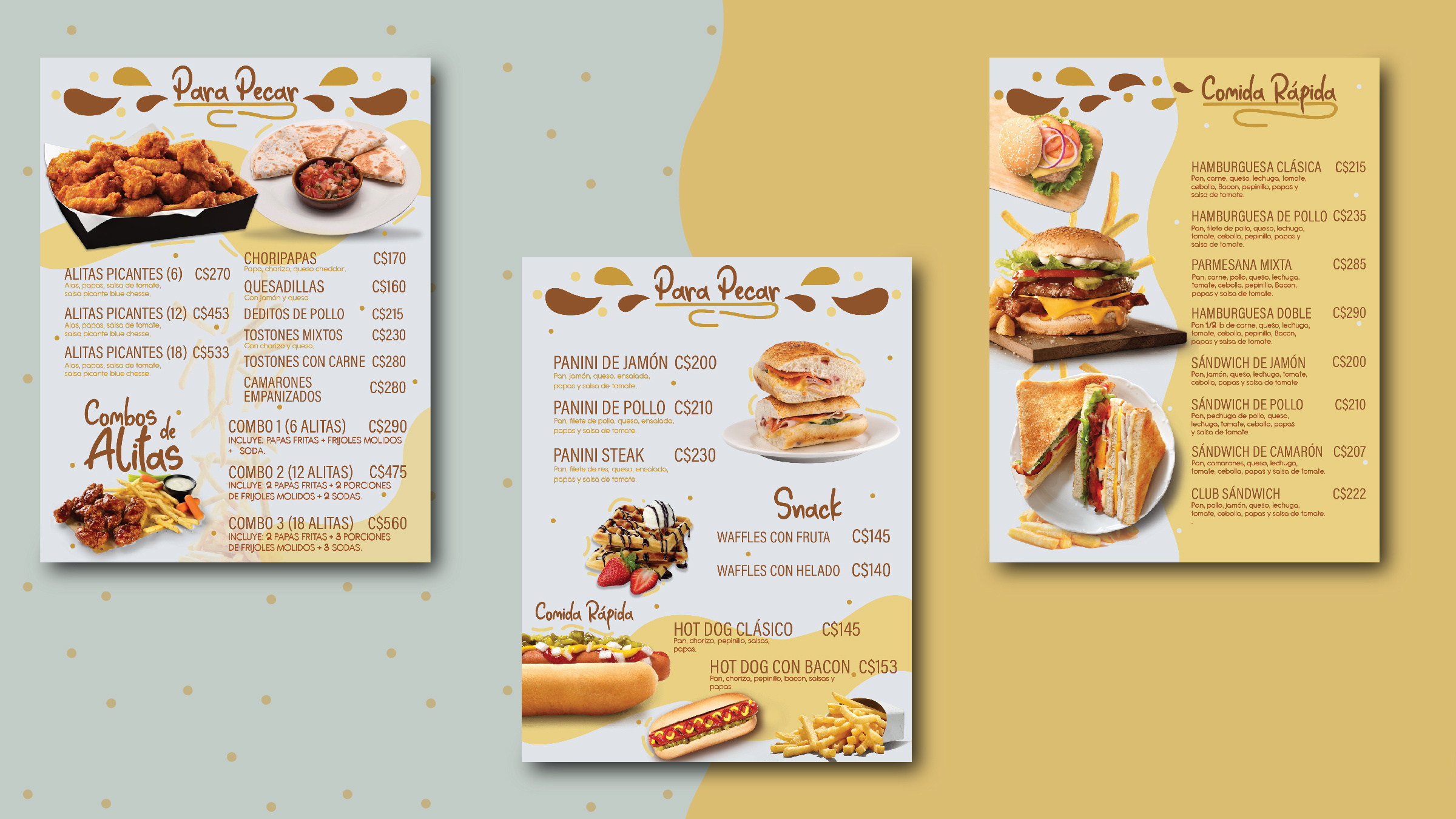 Menu Design by Wendy Jeon on Dribbble