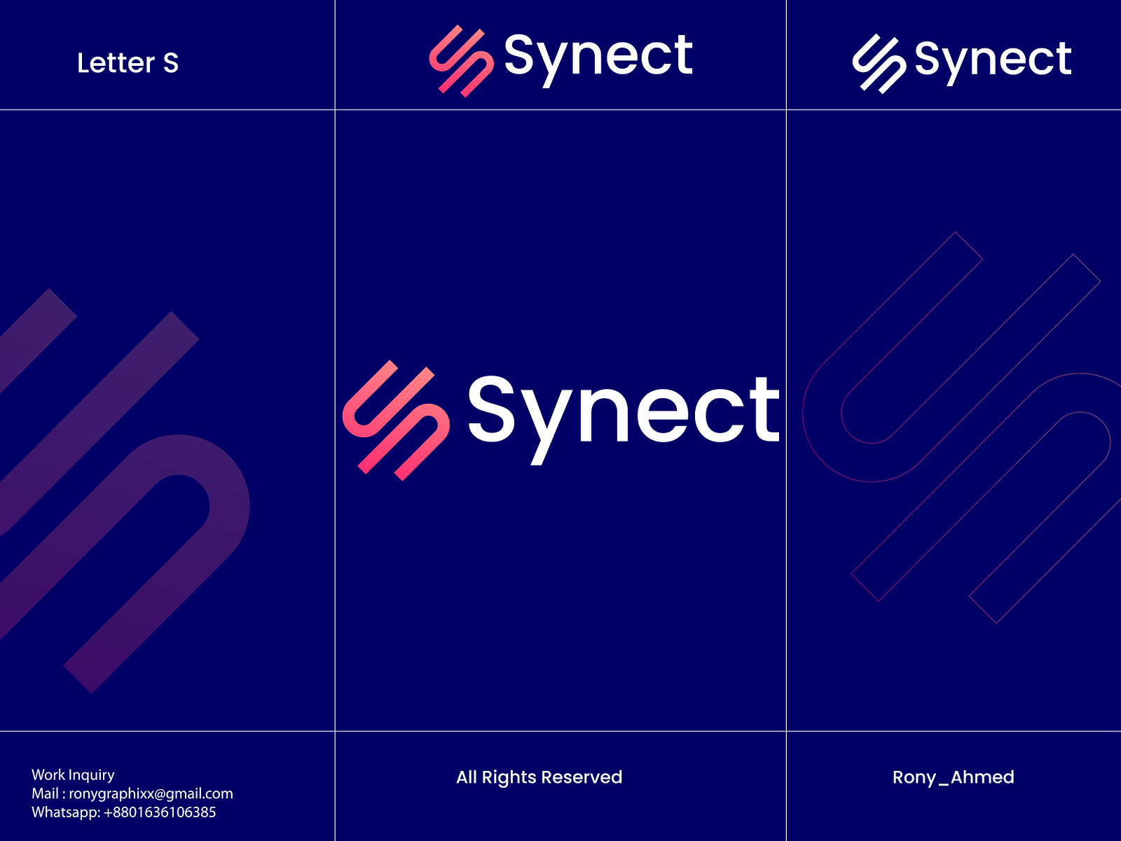 Synect Logo design by Rony Ahmed | Freelance Logo & identity Designer ...