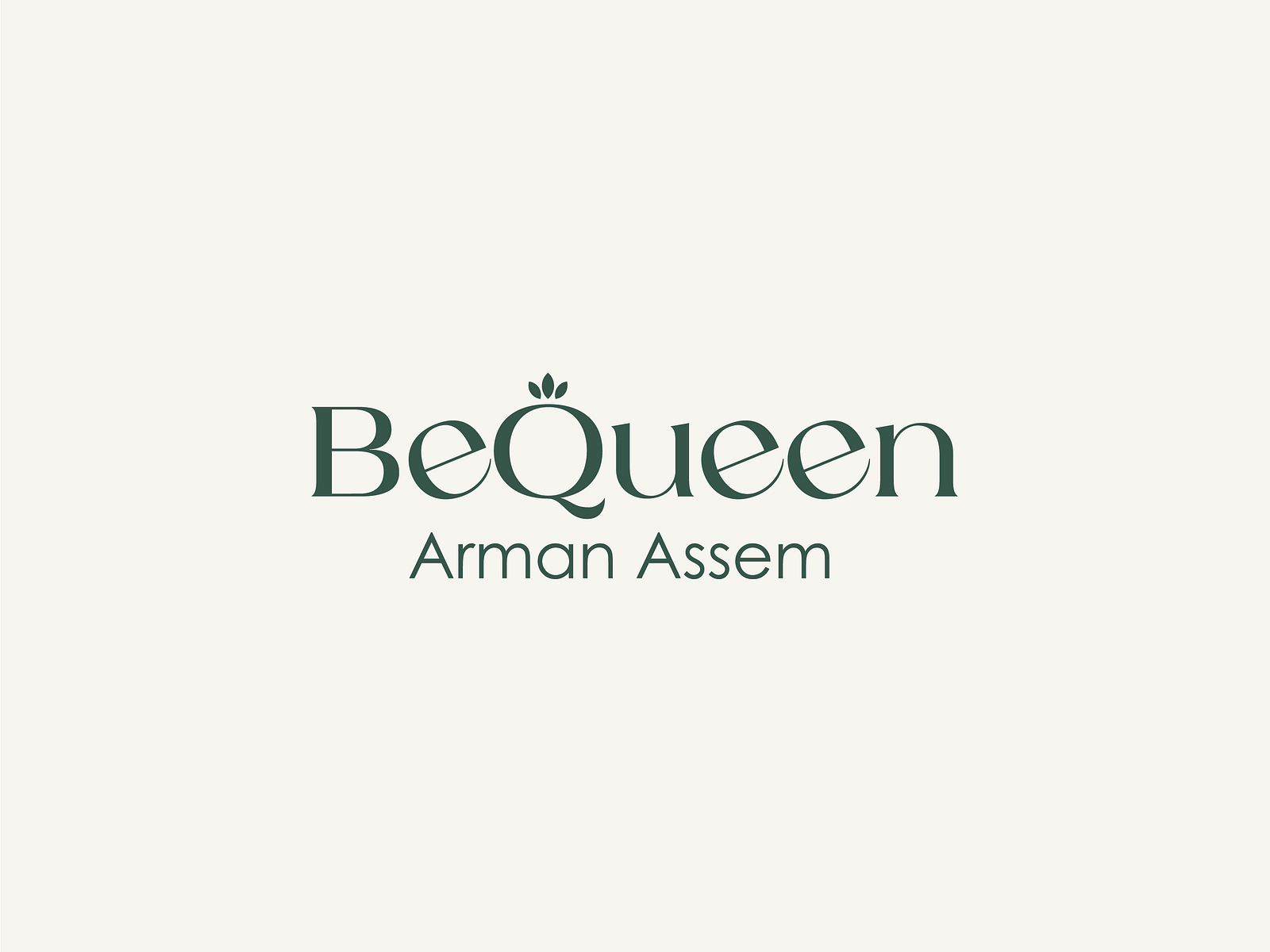 Be Queen type logo by Karin Shvetz on Dribbble