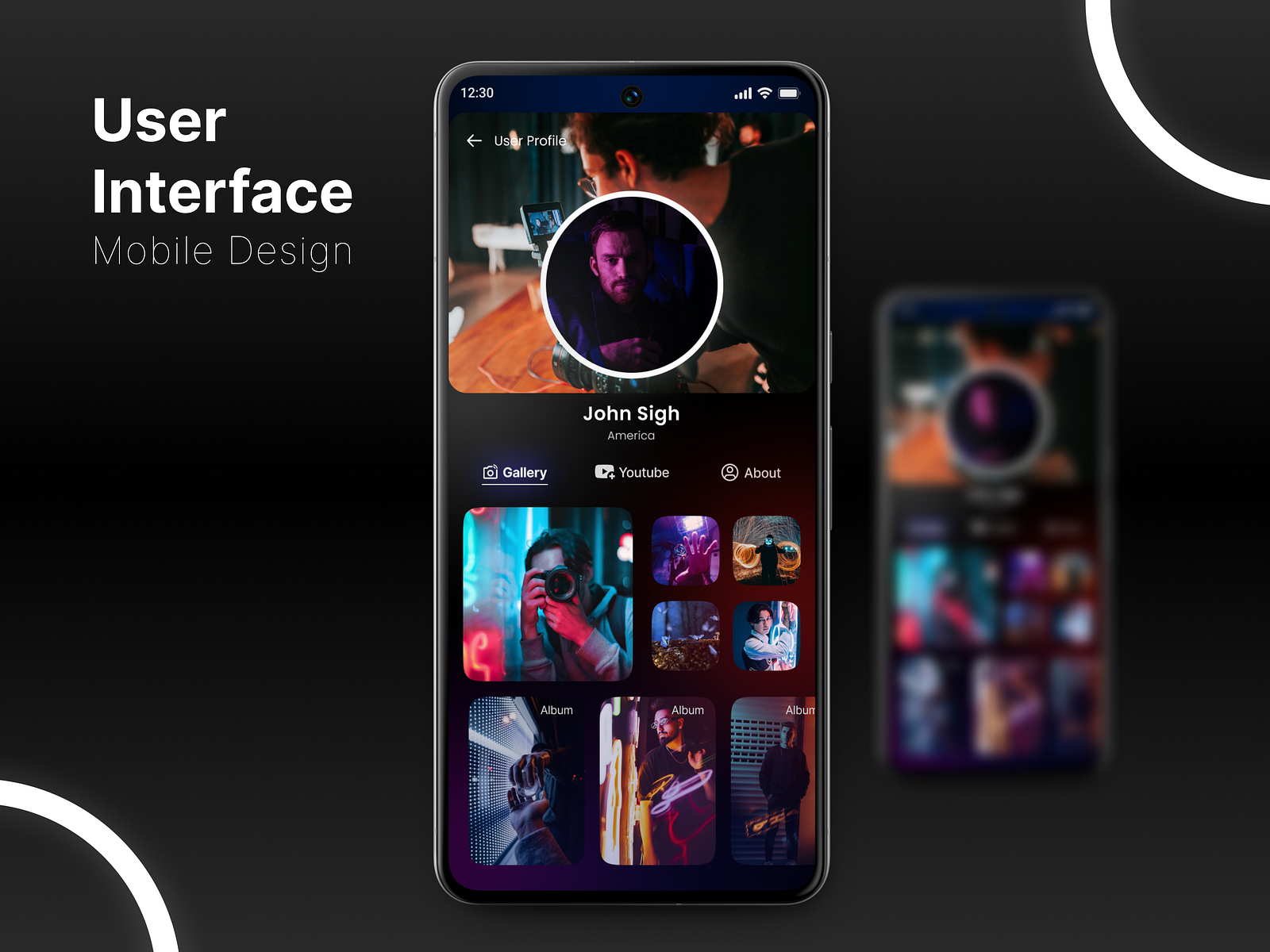User Profile Ui Design By Sameer Ansari On Dribbble