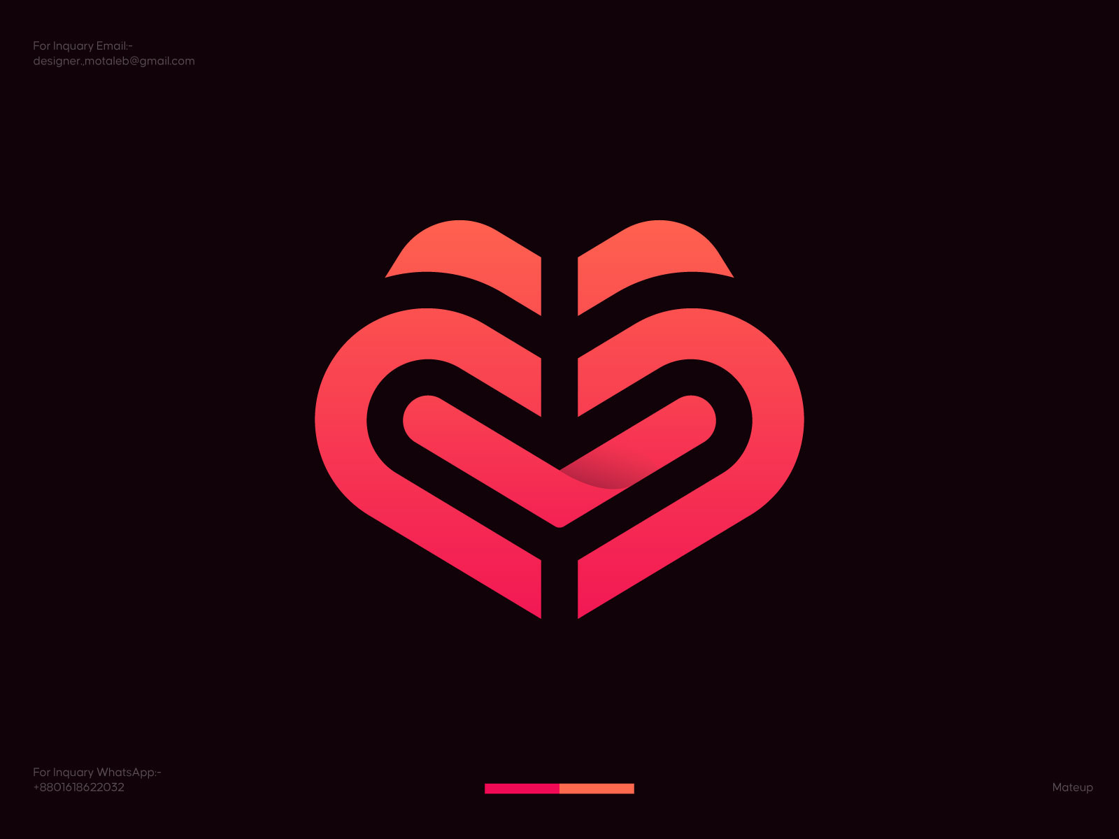 M, Love, Logo by Motaleb Hossain on Dribbble