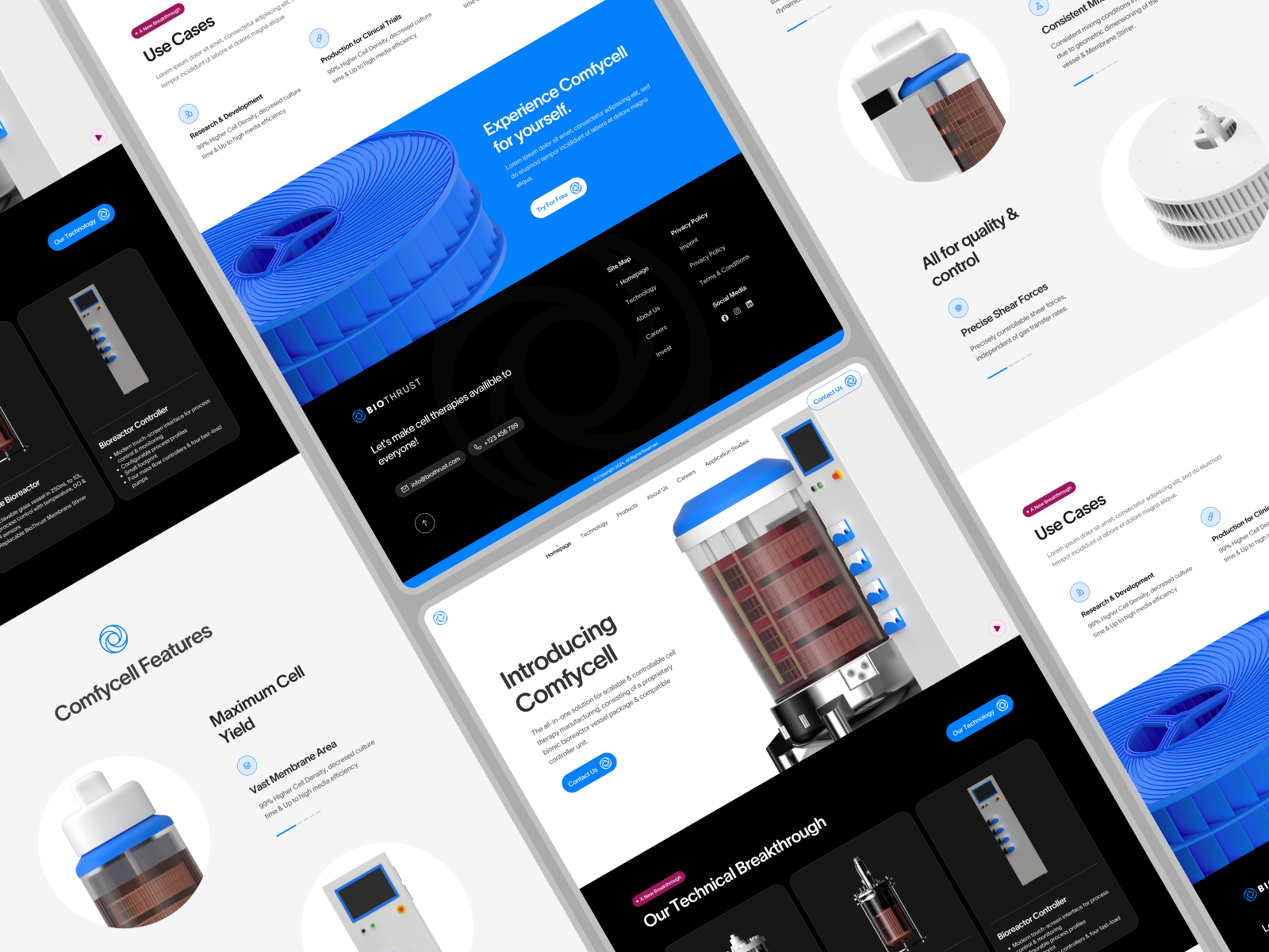 biothrust: The Bionic Bioreactor | Responsive Mobile Overview UI by ...