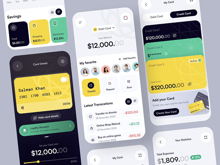 Mobile Banking App Exploration by Paperpillar on Dribbble