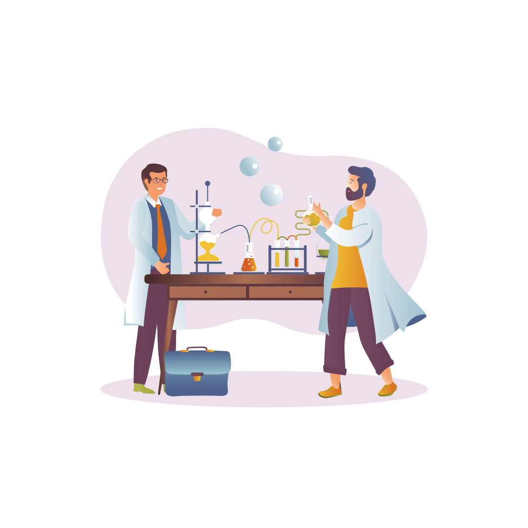 Scientists 2D Animation by DigitalCrocs on Dribbble