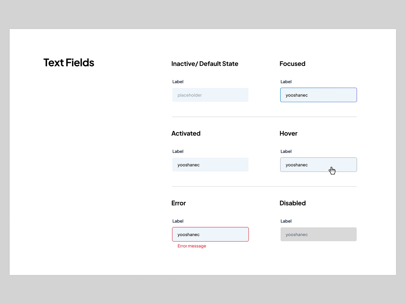 Input Field States by Yooshan E Chandran on Dribbble Input Field States by Yooshan E Chandran on Dribbble