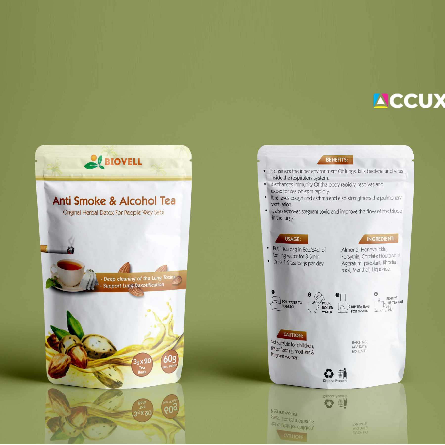 Supplement Pouch Packaging Design by Akinola Badmus on Dribbble