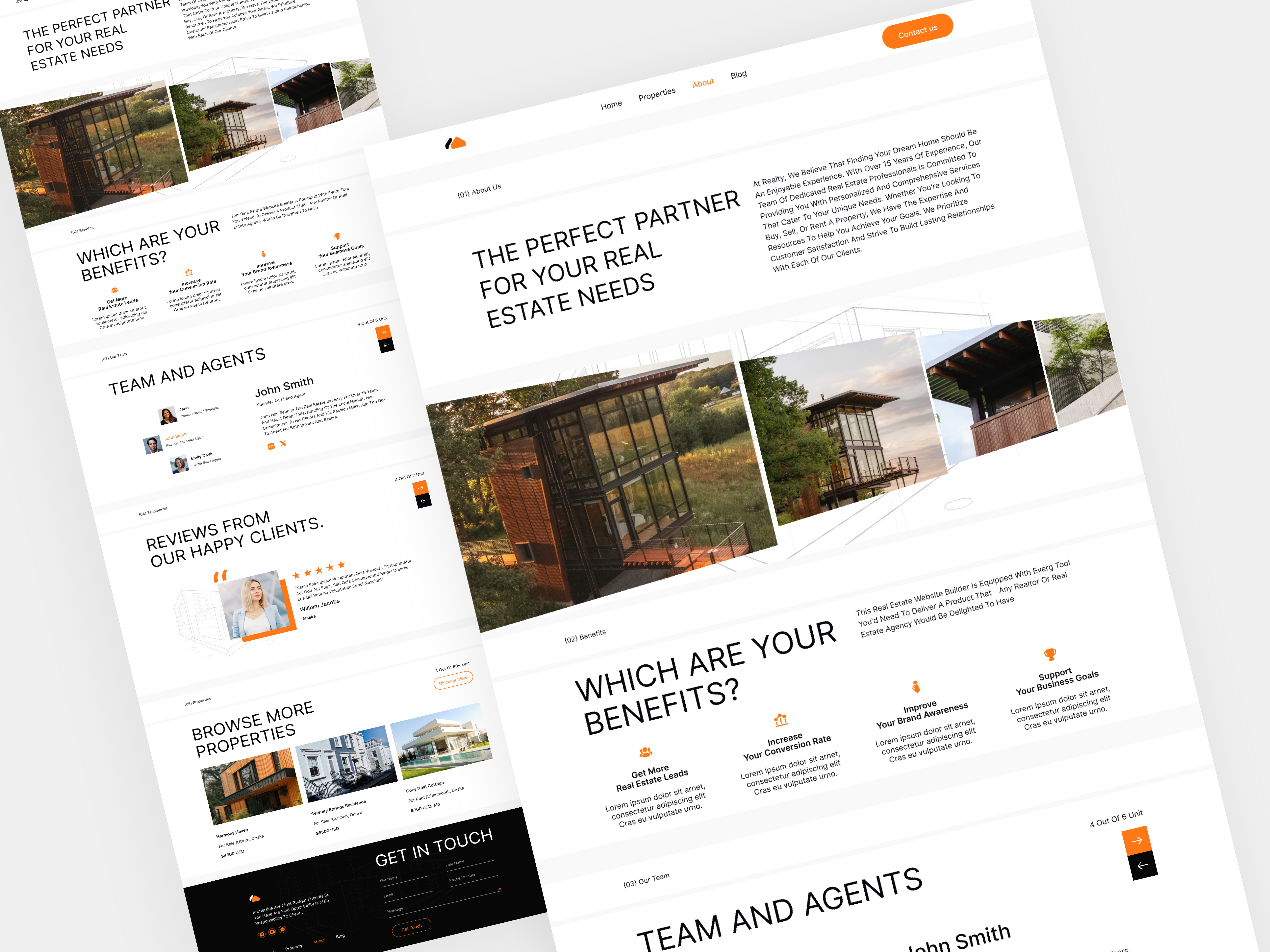Real Estate UI Design About Section by Softvence Delta UI/UX for Softvence Delta on Dribbble
