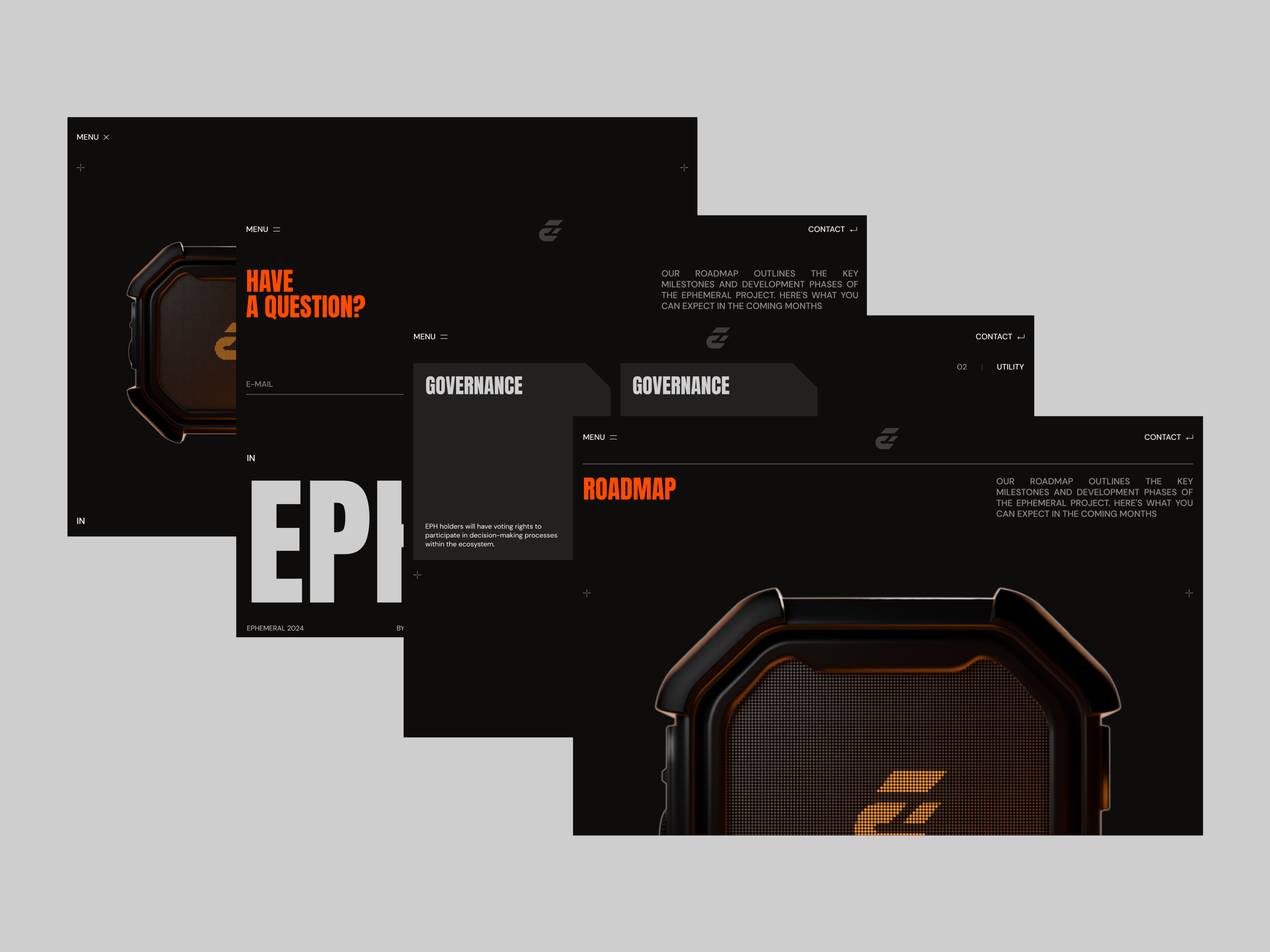 Ephemeral Token - Landing Page & Branding by DESH. Group on Dribbble