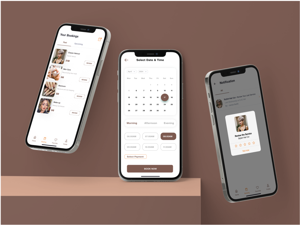 Beauty Salon Mobile App UI by Hiwot Beyene - LeanUp Digital Designs on ...