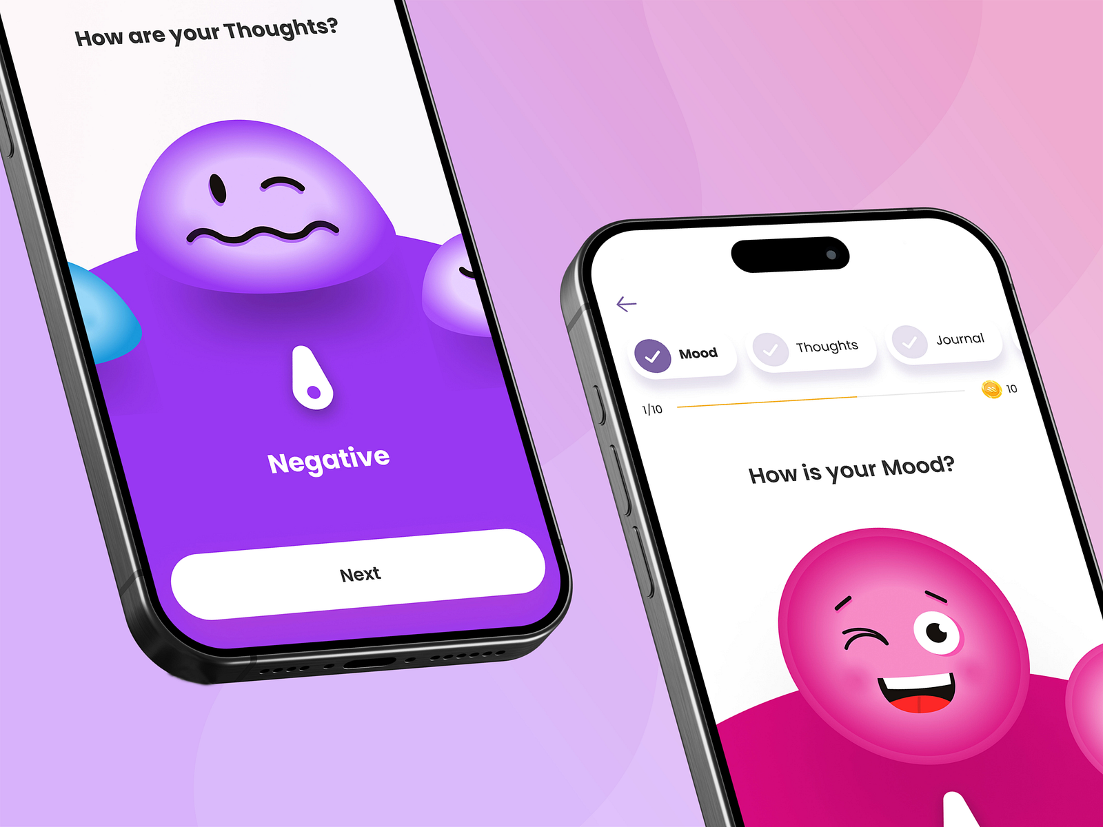 Log Mood, Thoughts, and more - MentalFit by Busona on Dribbble