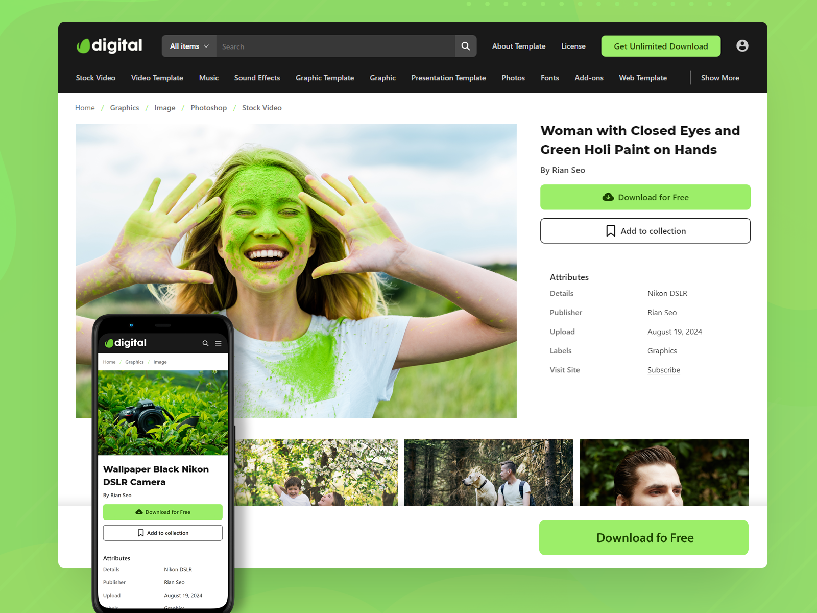 Binuang Digital Blogger Template by Temabanua on Dribbble