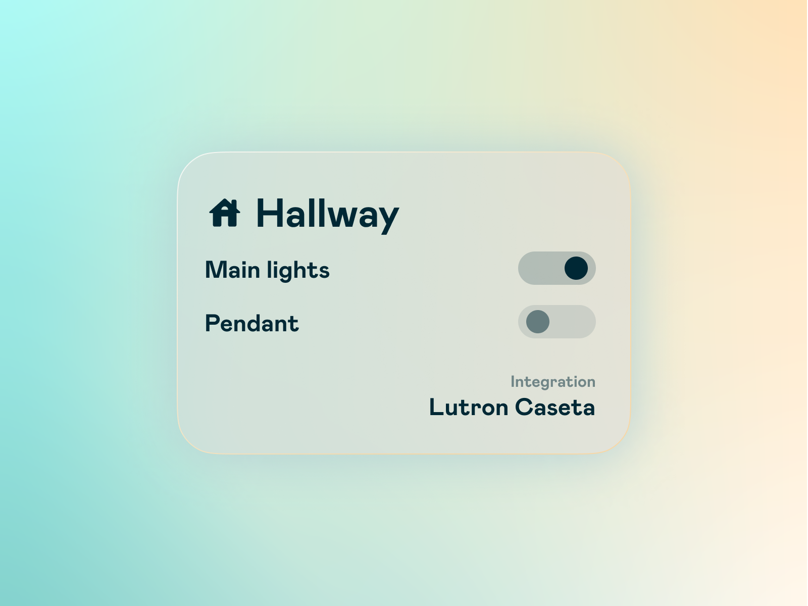 Smart lights widget by Alexander Katin on Dribbble