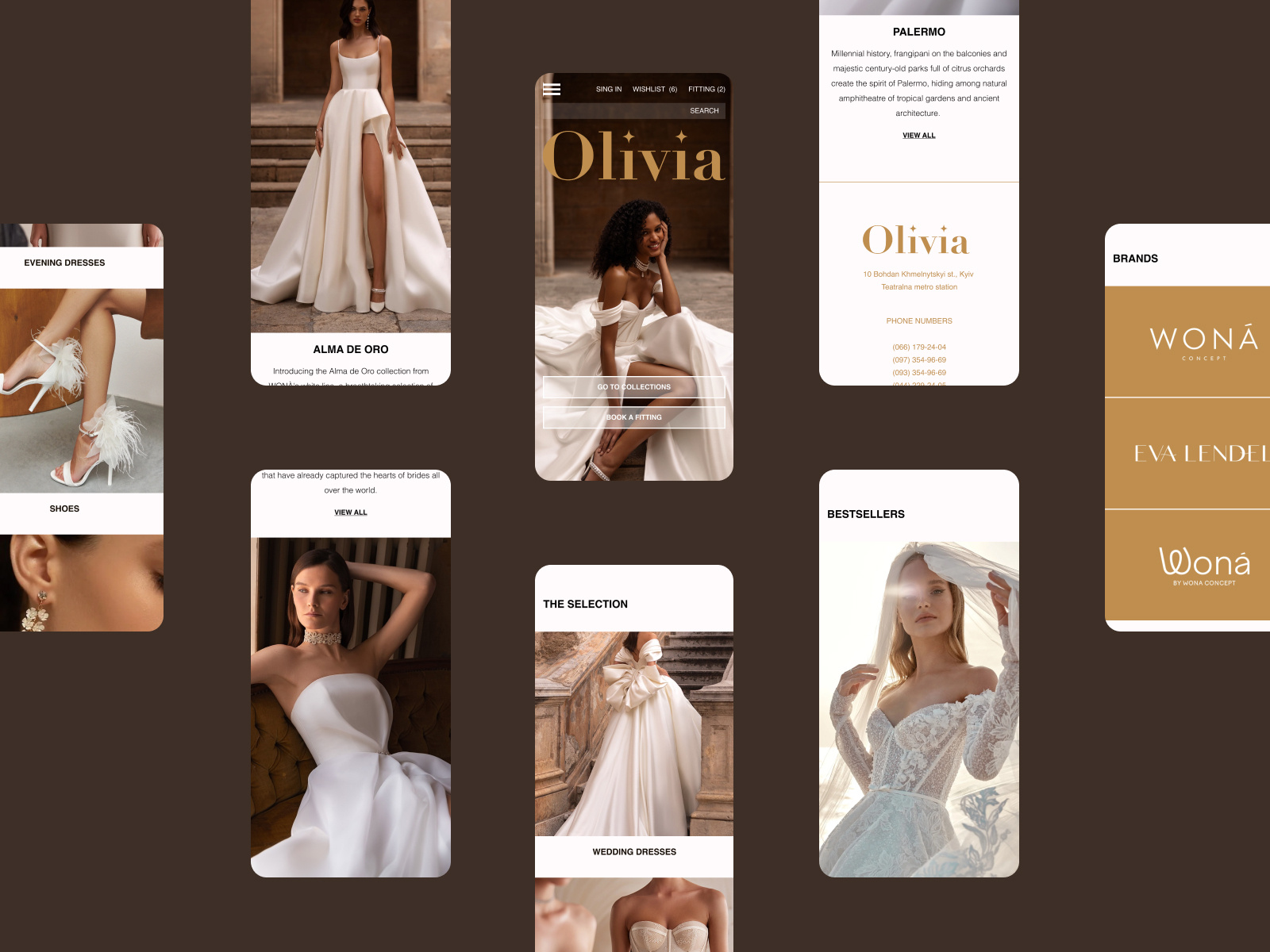 Bridal Salon Website Design by Elizabeth Andriichuk on Dribbble