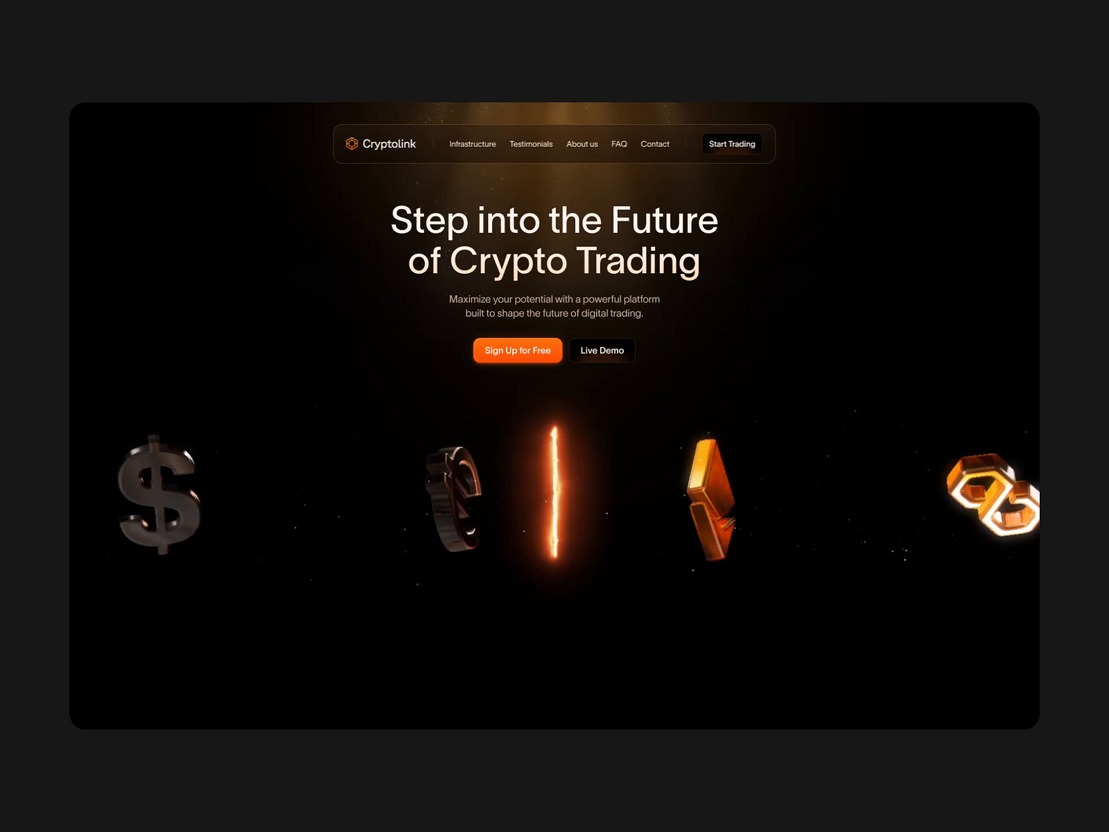Cryptolink Website by Riotters on Dribbble