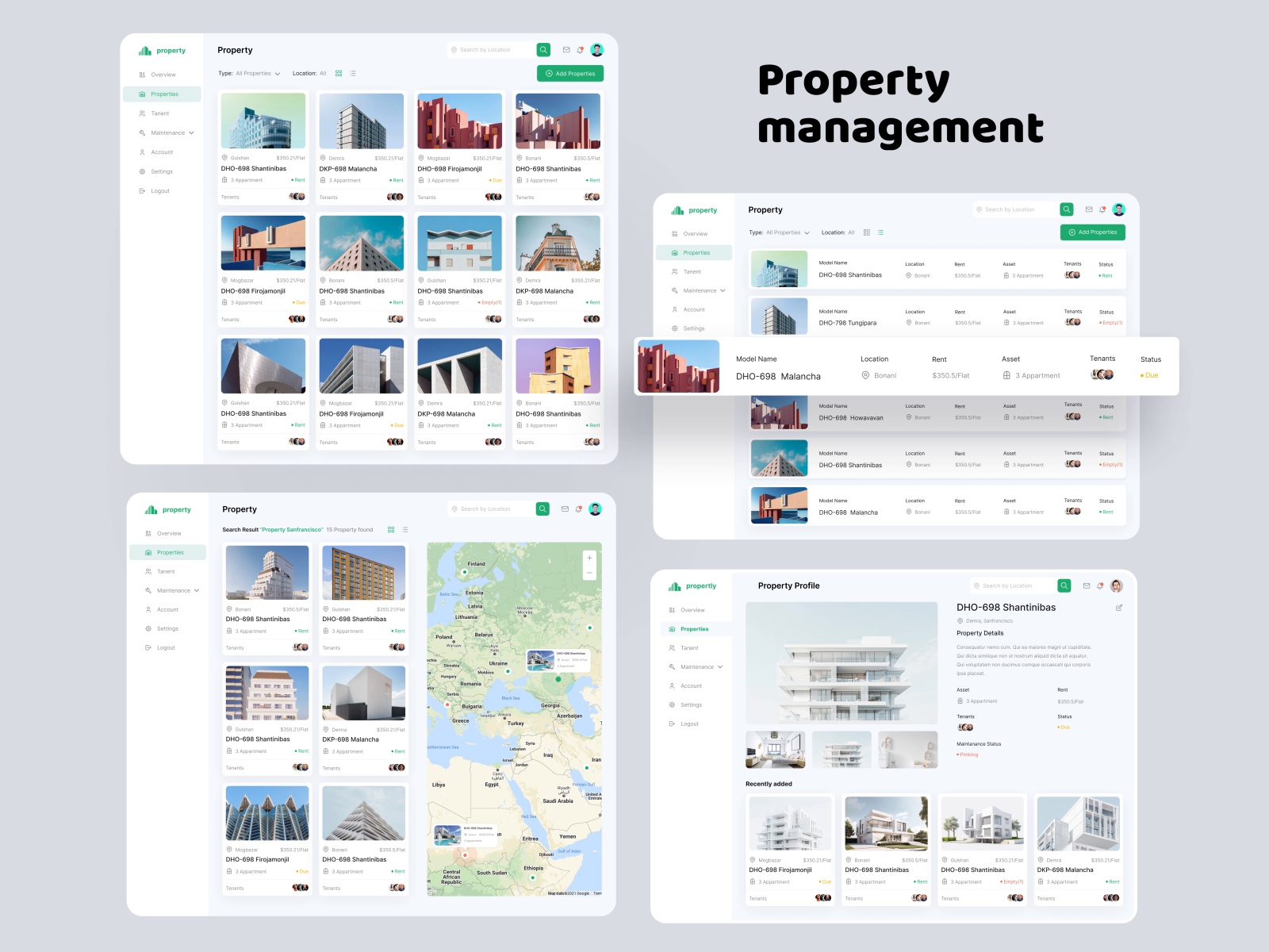 Property Management Webapp by Nasir Uddin on Dribbble