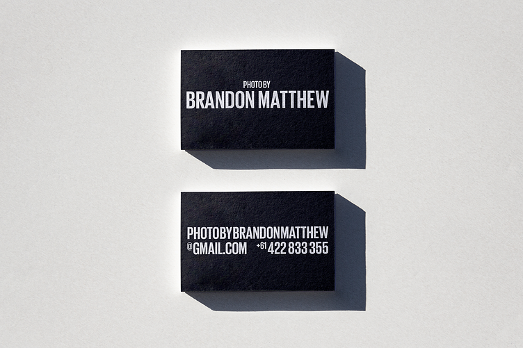 Brandon Matthew Photo Visual Identity by Gary Corr on Dribbble