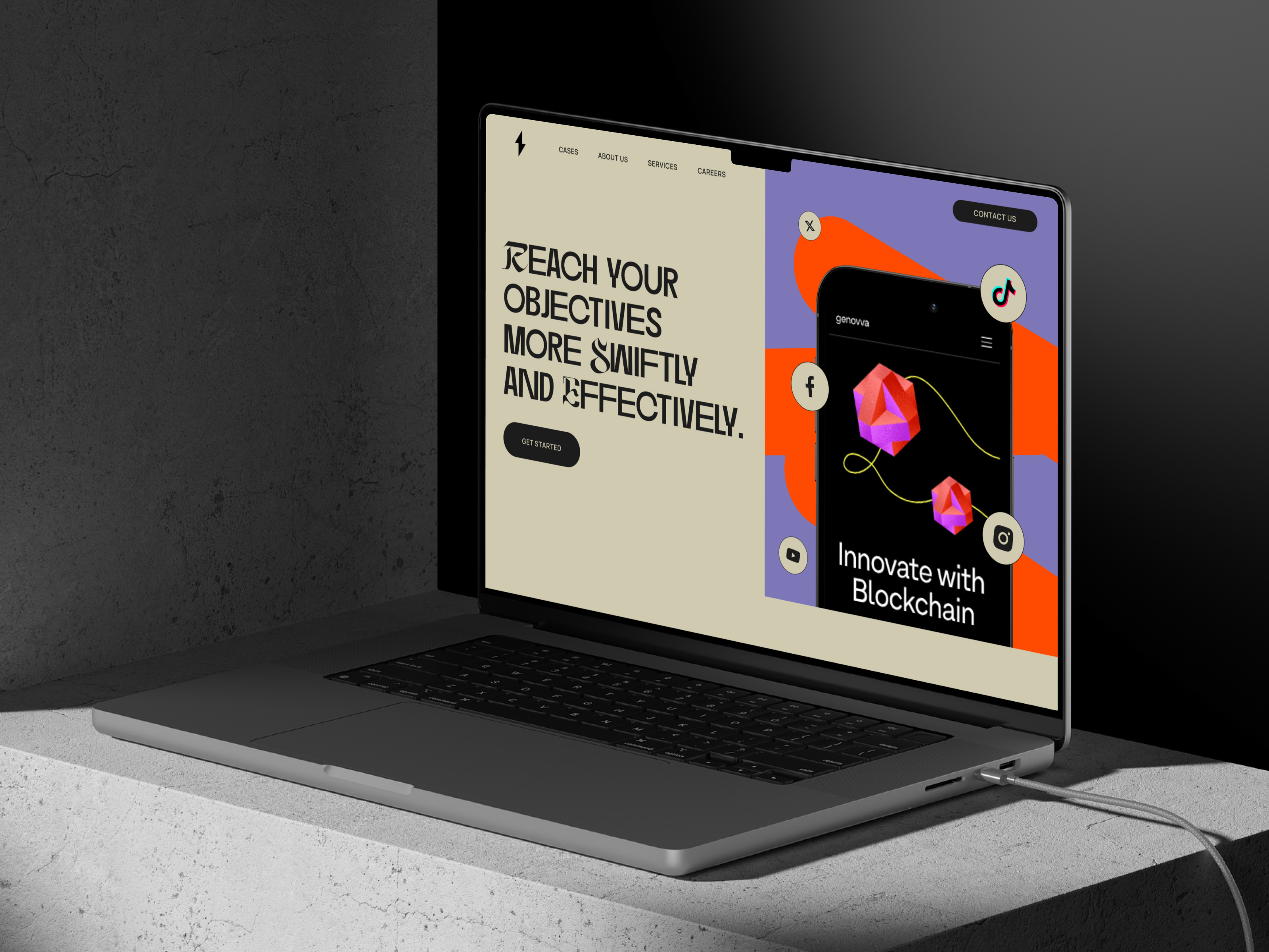 Thunder web portfolio by Taras Migulko for Emote on Dribbble