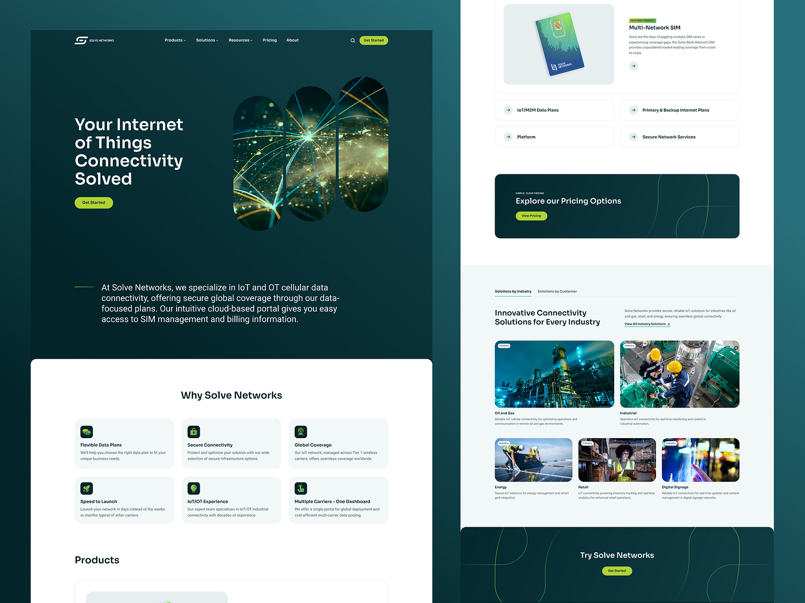 Solve Networks Homepage by Maria Zaytseva on Dribbble