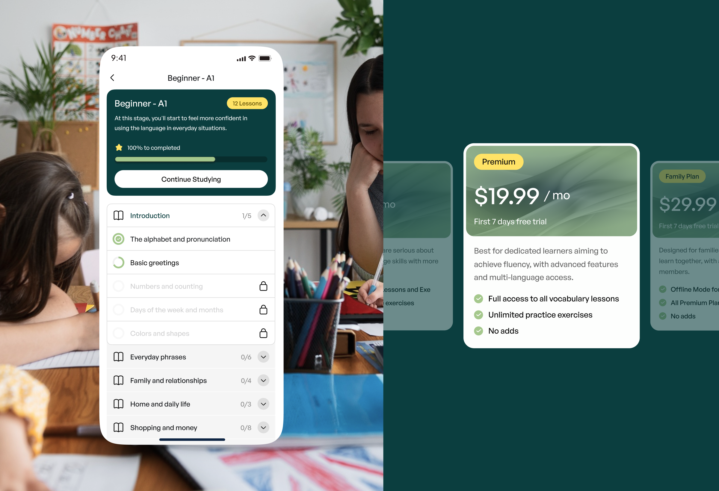 Mingle - Learning Language App by Hafiza☁️ for Kretya Studio on Dribbble