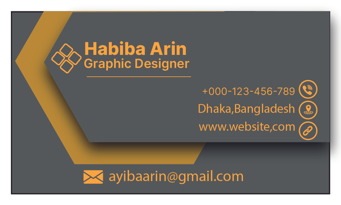 Business Card Design Template by Ayiba Arin on Dribbble
