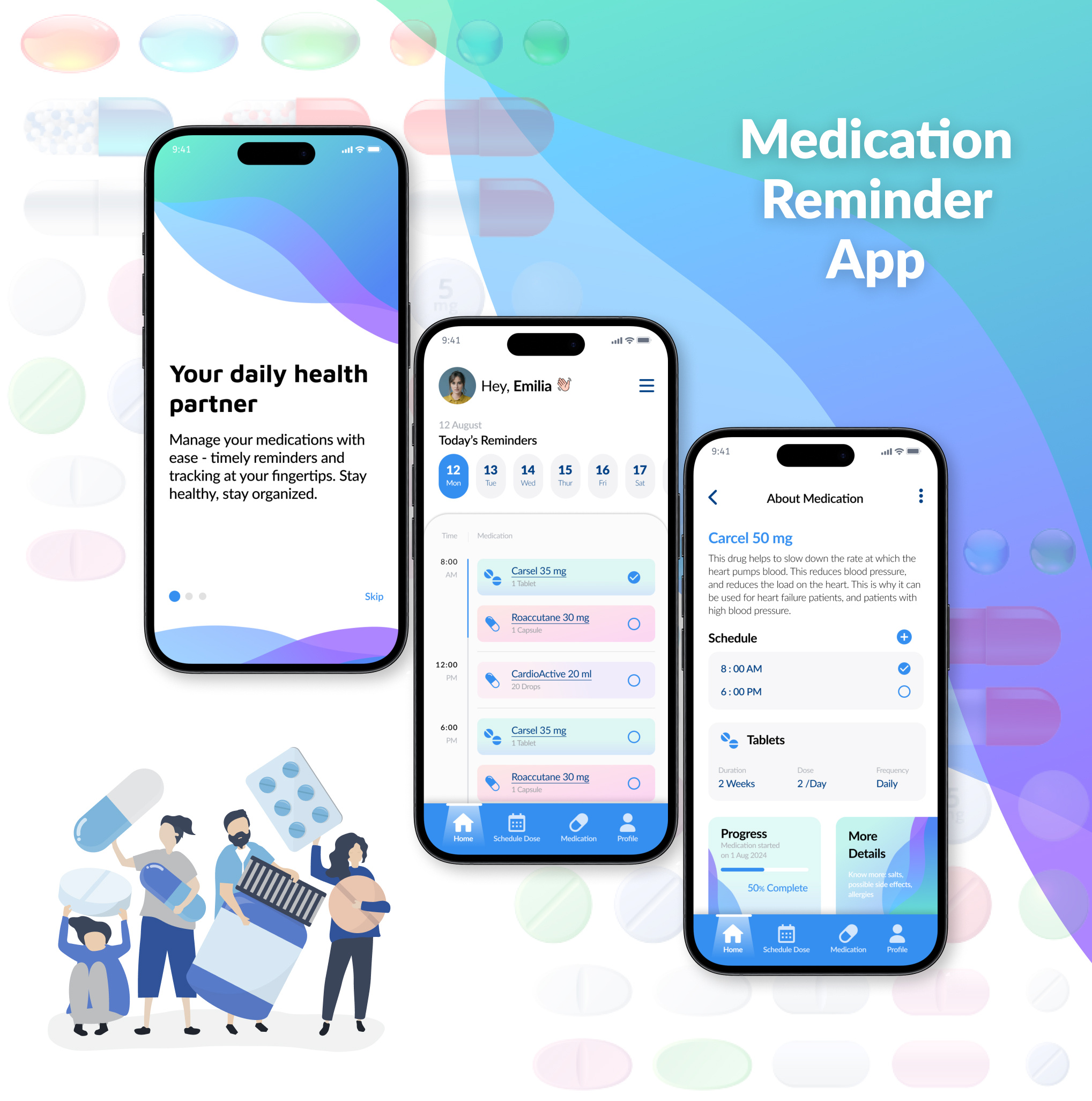 Medication Reminder App designs, themes, templates and downloadable ...