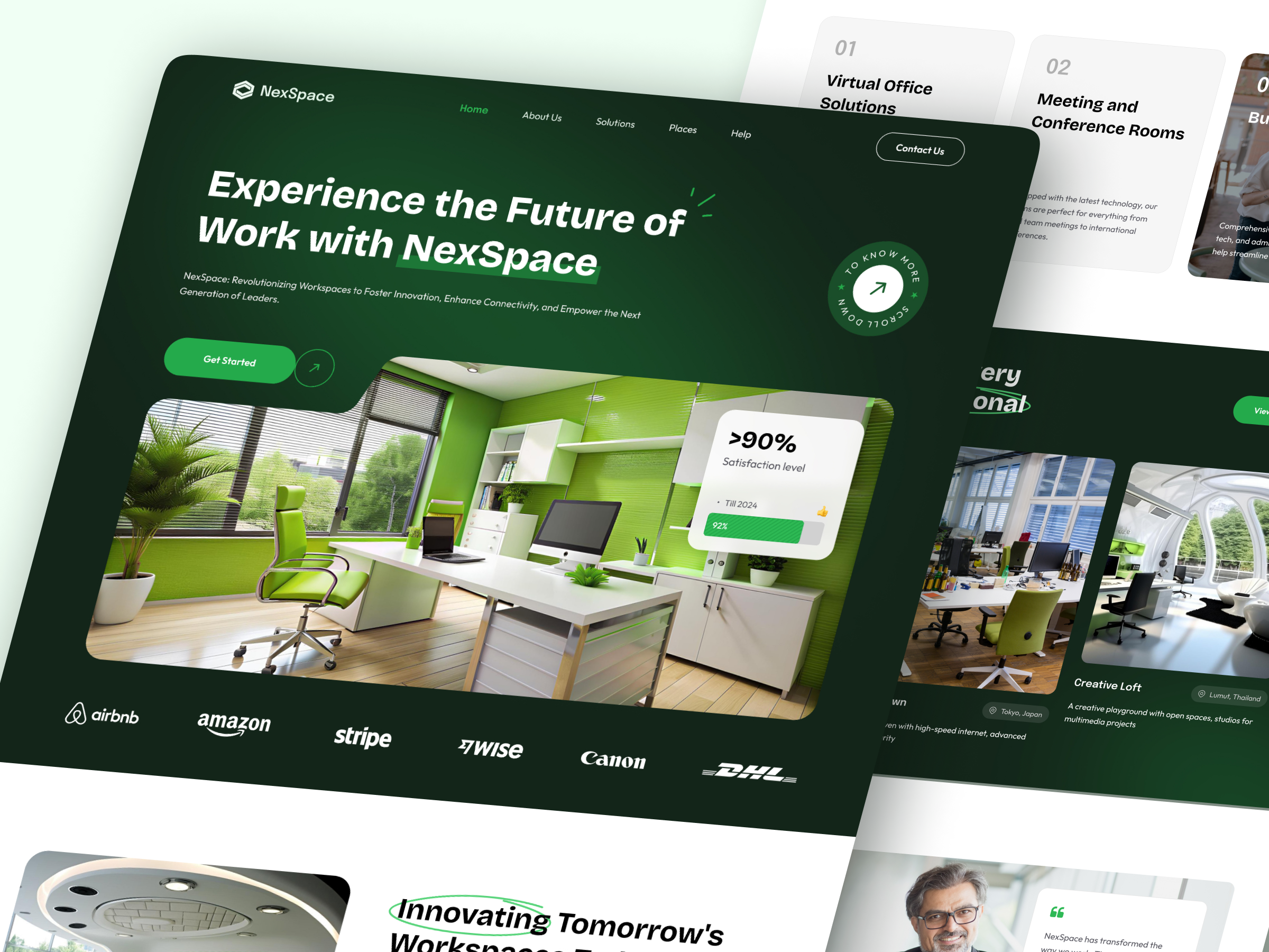 Future Workspace Website Landing Page Design by Design Monks - UX UI | Web Design | Web & Mobile ...
