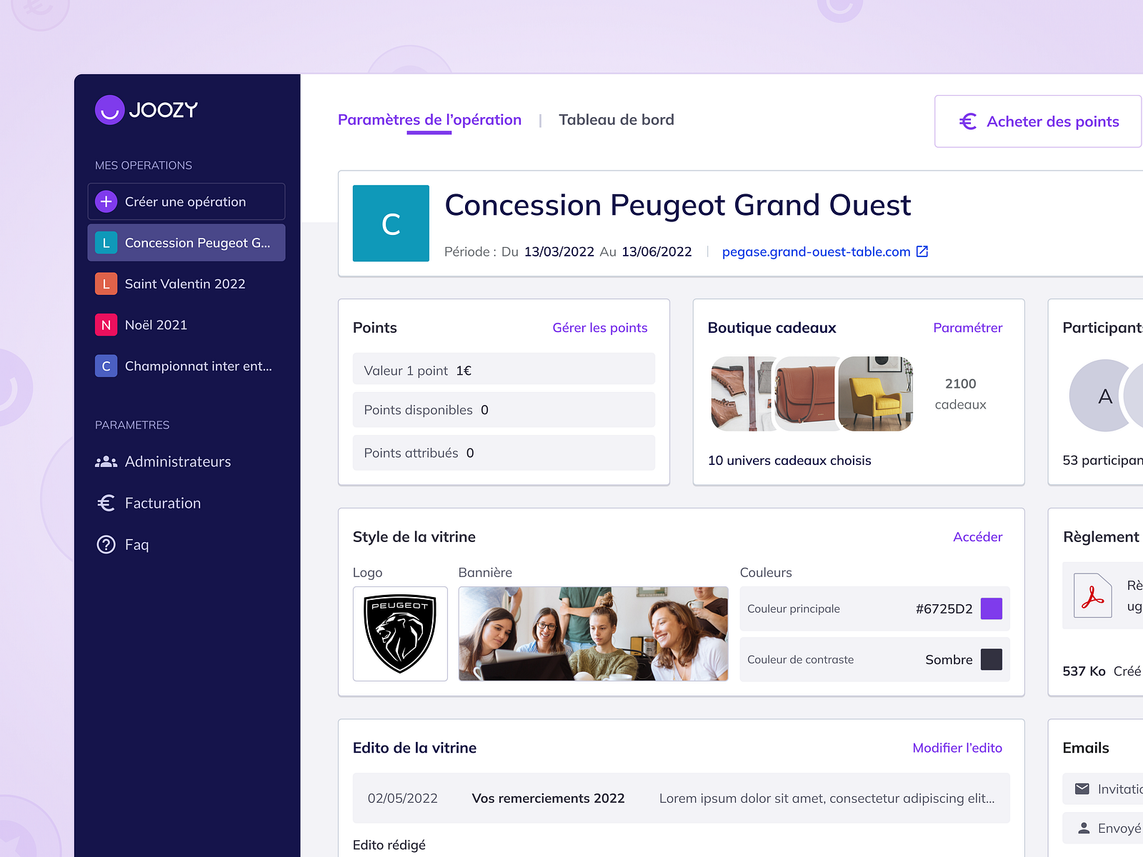 Joozy Dashboard - close up by Renaud Goujat @ PALO IT on Dribbble
