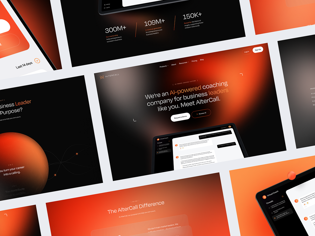 AlterCall UI/UX design by Cuberto on Dribbble