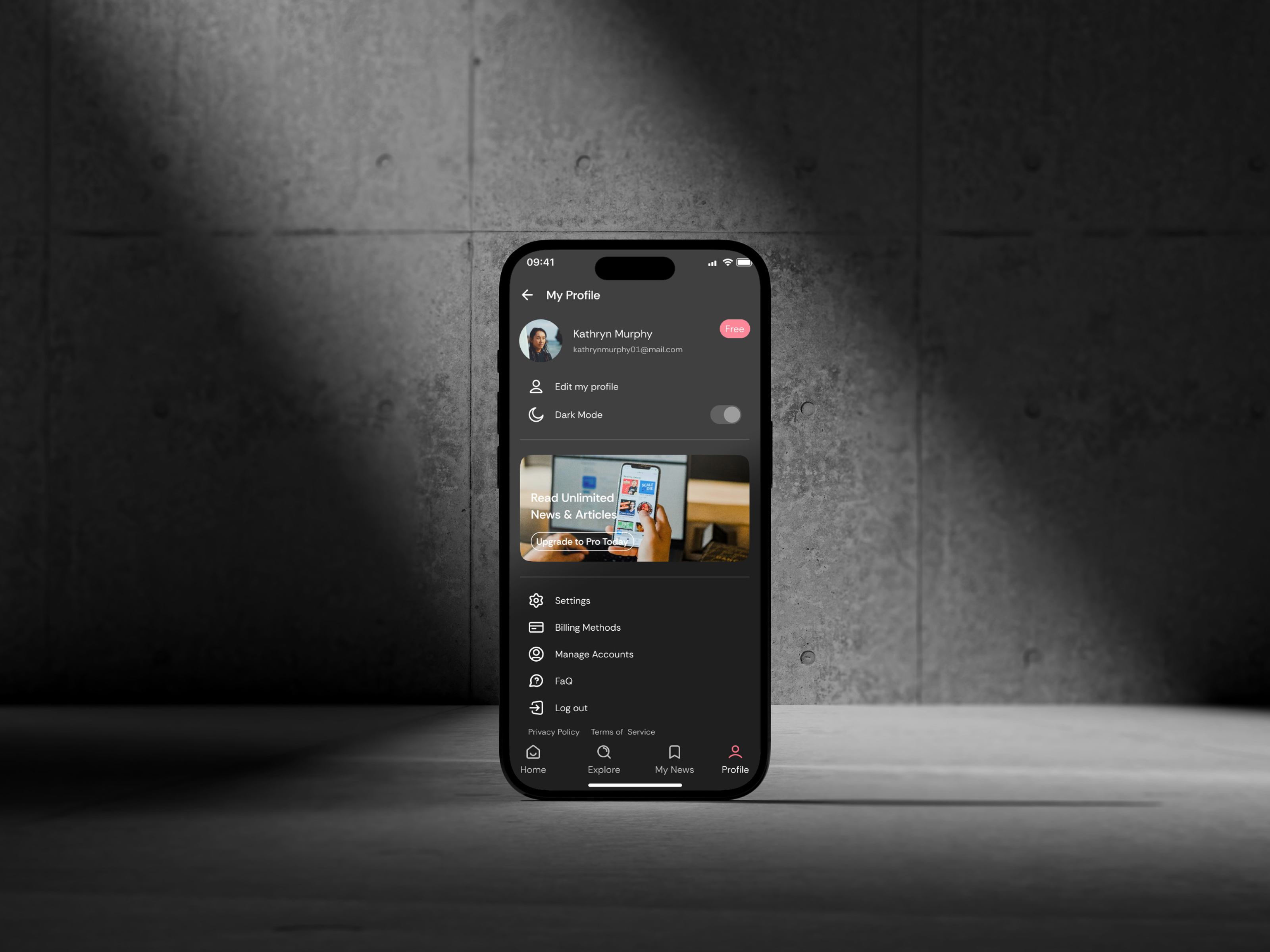 NexGen - News & Article Mobile App UI Kit [Dark Mode Version] by ...
