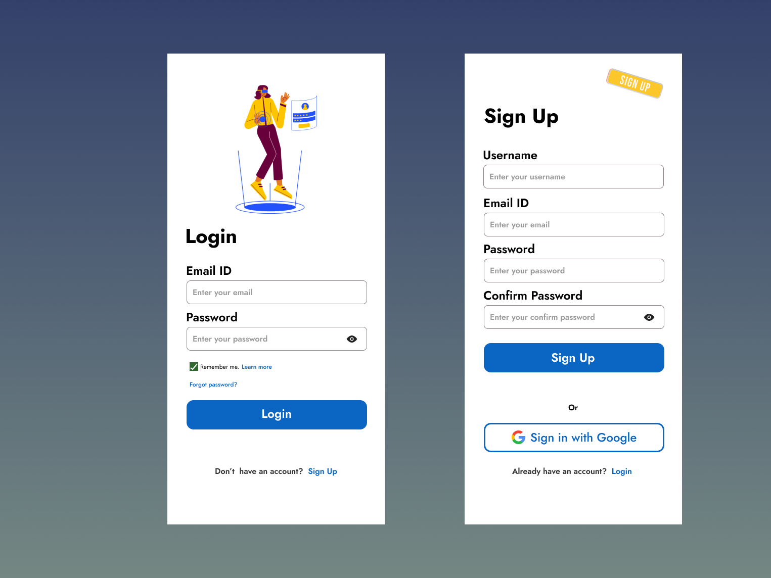 Design a Login Screen - #003 by Abhijeet Nanaware on Dribbble