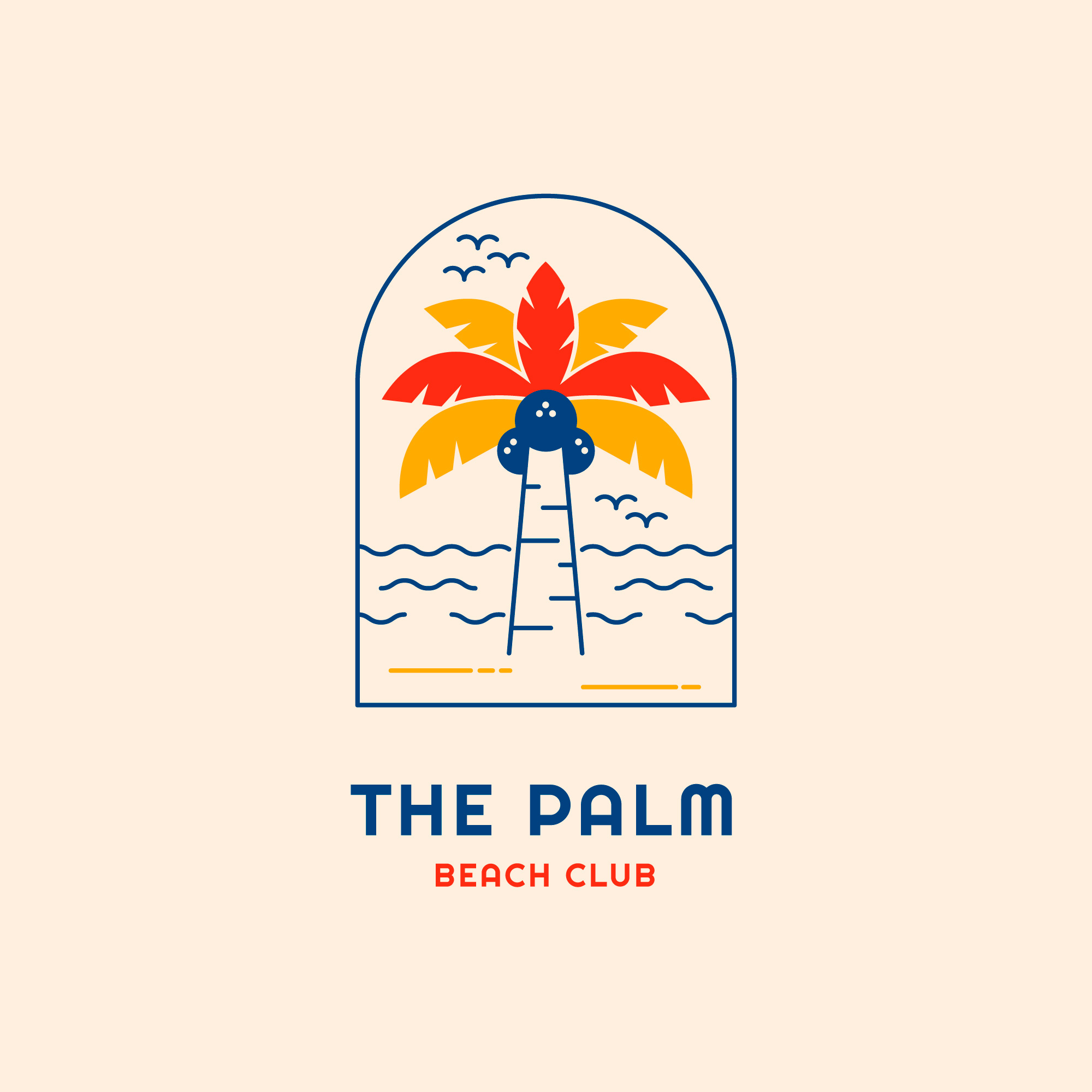 Beach Club Logo Collection by María Carolina Rico Bernal on Dribbble